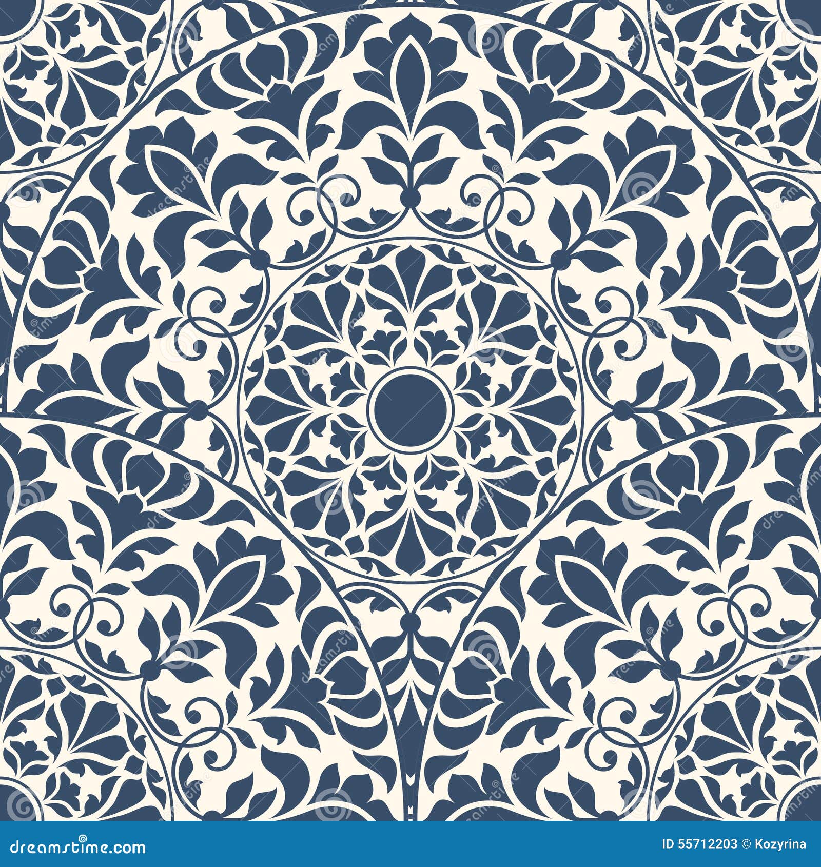 Seamless Oriental Pattern Cartoon Vector | CartoonDealer.com #55712203