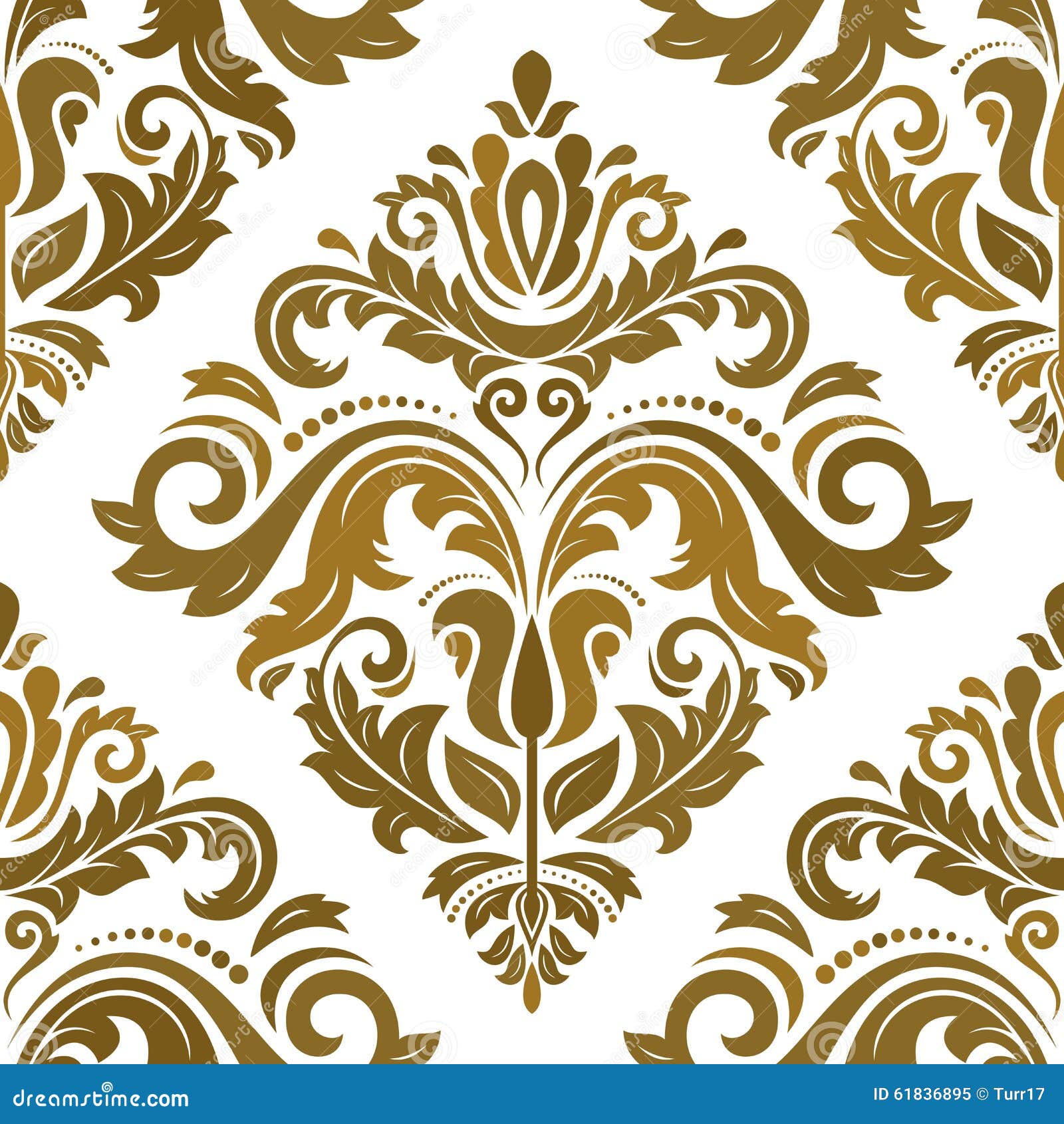 Seamless Oriental Vector Background Stock Vector - Illustration of ...