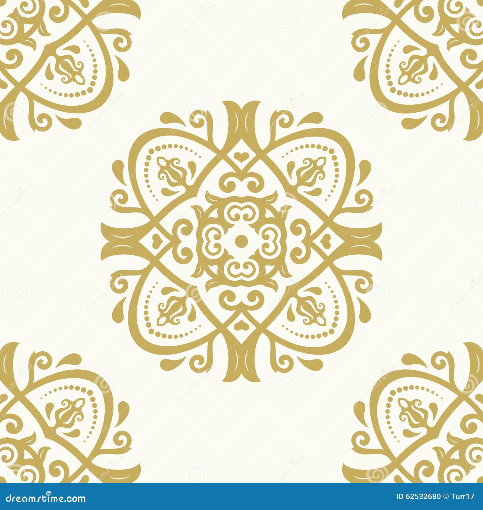 Seamless Oriental Vector Background Stock Vector - Illustration of ...