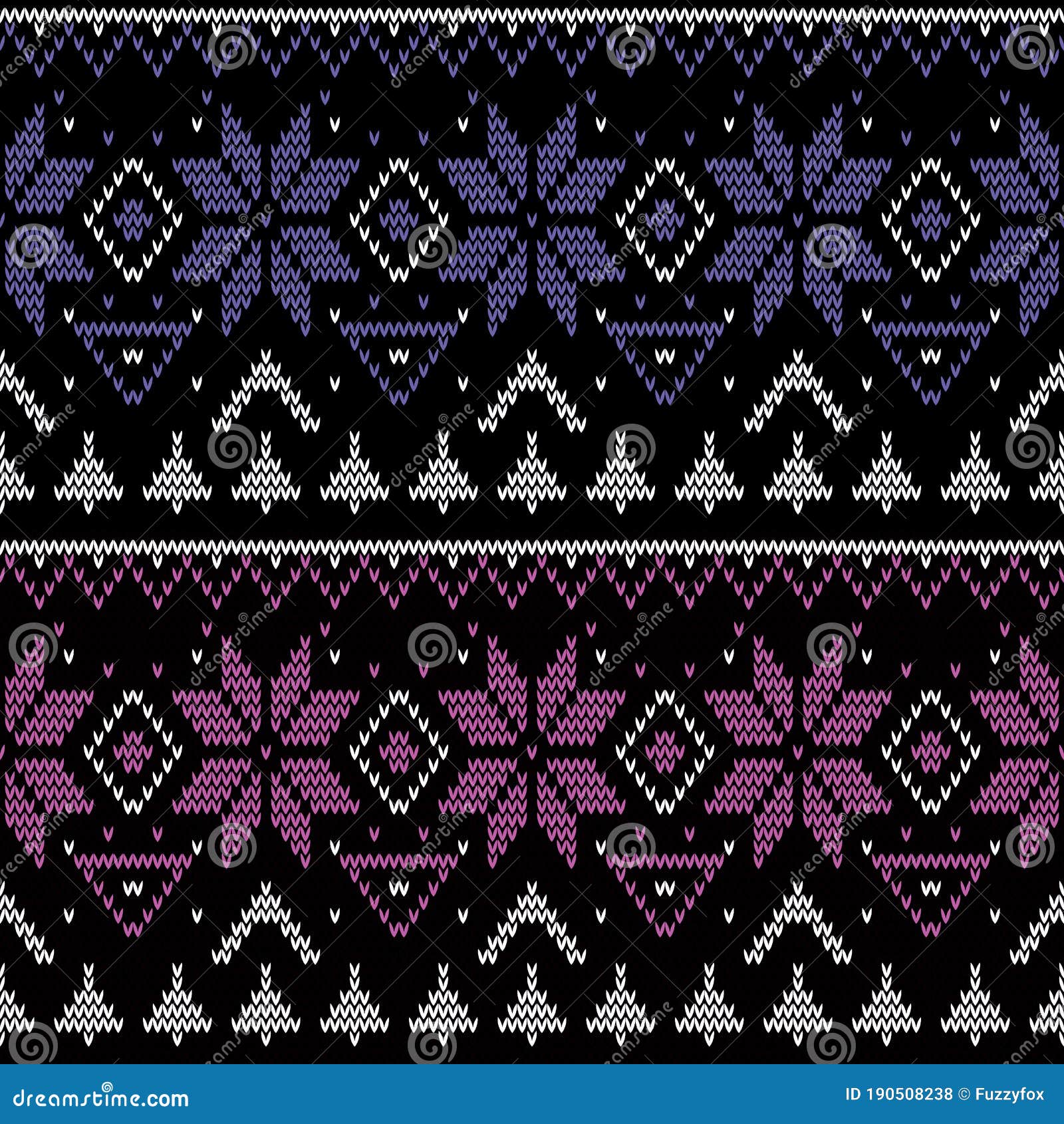 Seamless Ornament Knitted Sweater Stitch Pattern Stock Illustration ...