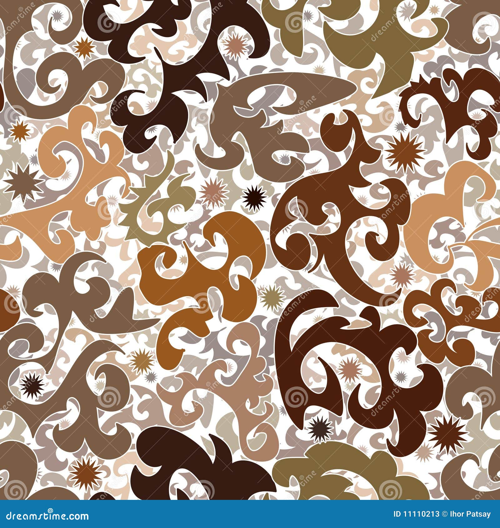 Seamless ornament pattern stock vector. Illustration of paint - 11110213