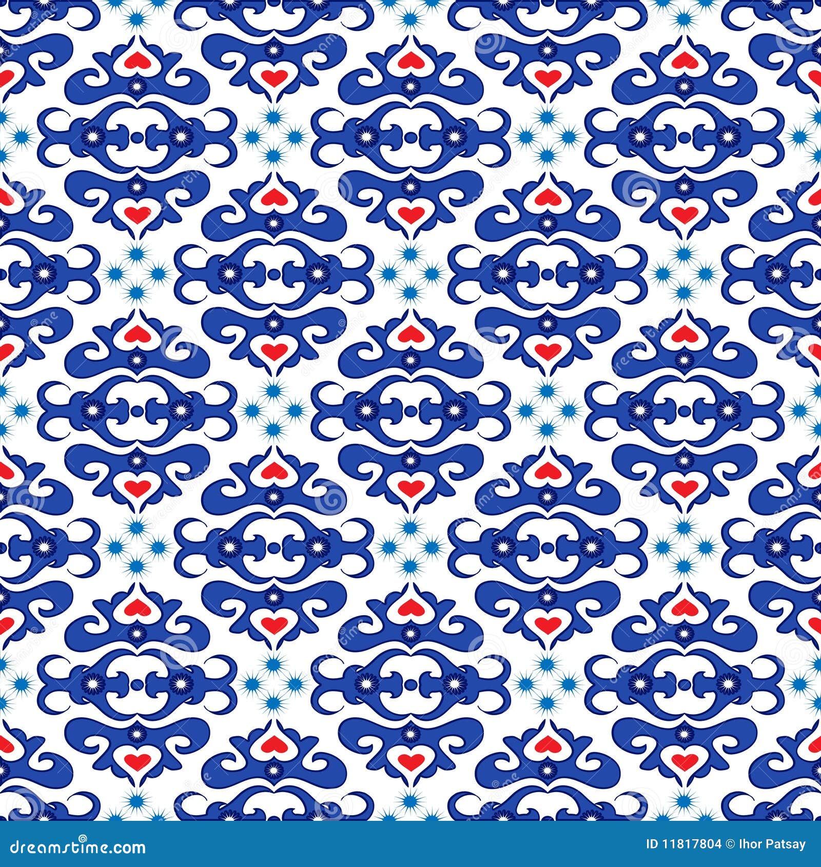 Seamless ornament pattern stock vector. Illustration of ornament - 11817804