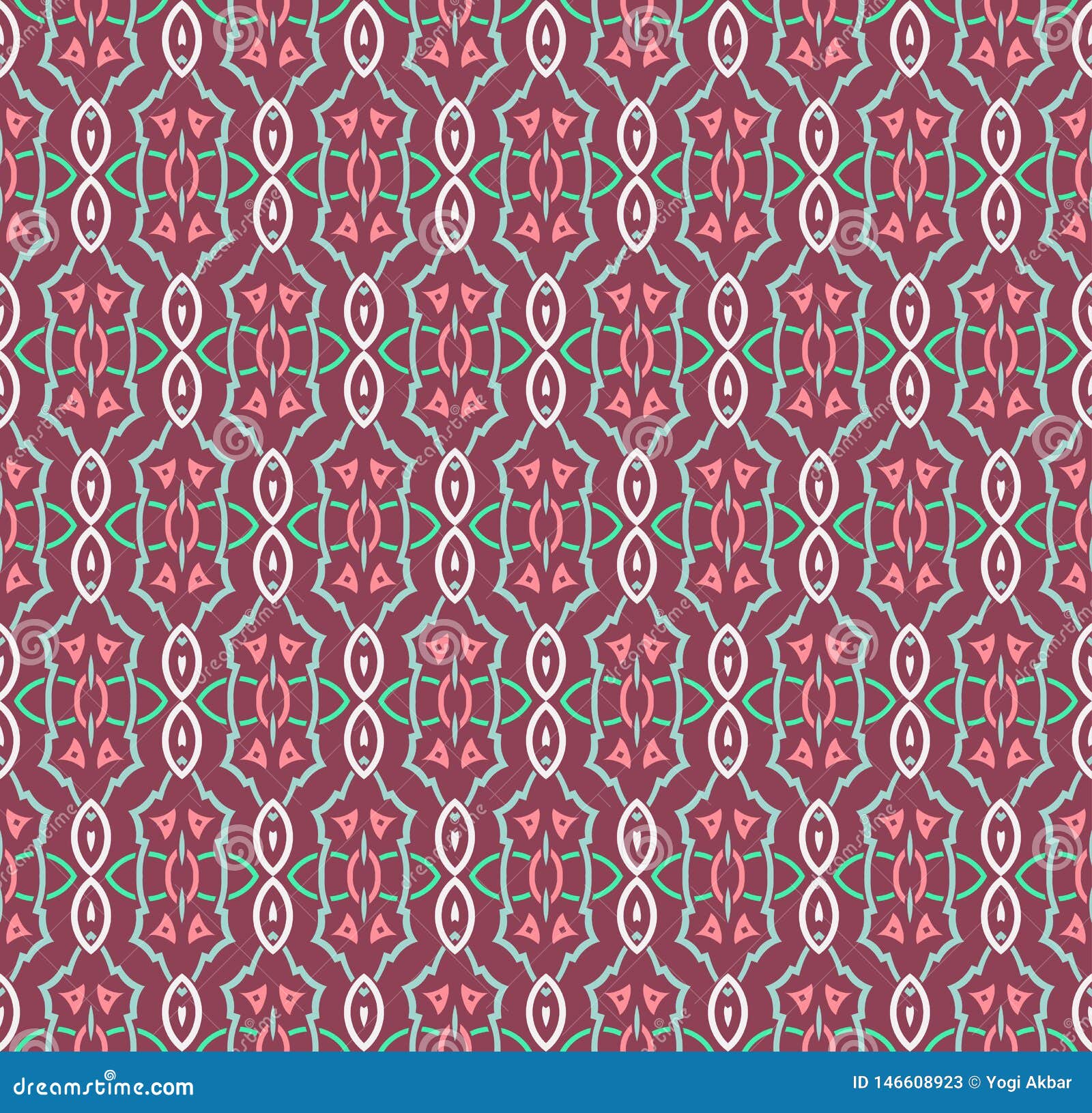 Seamless Ornament Pattern Illustration Stock Vector - Illustration of ...