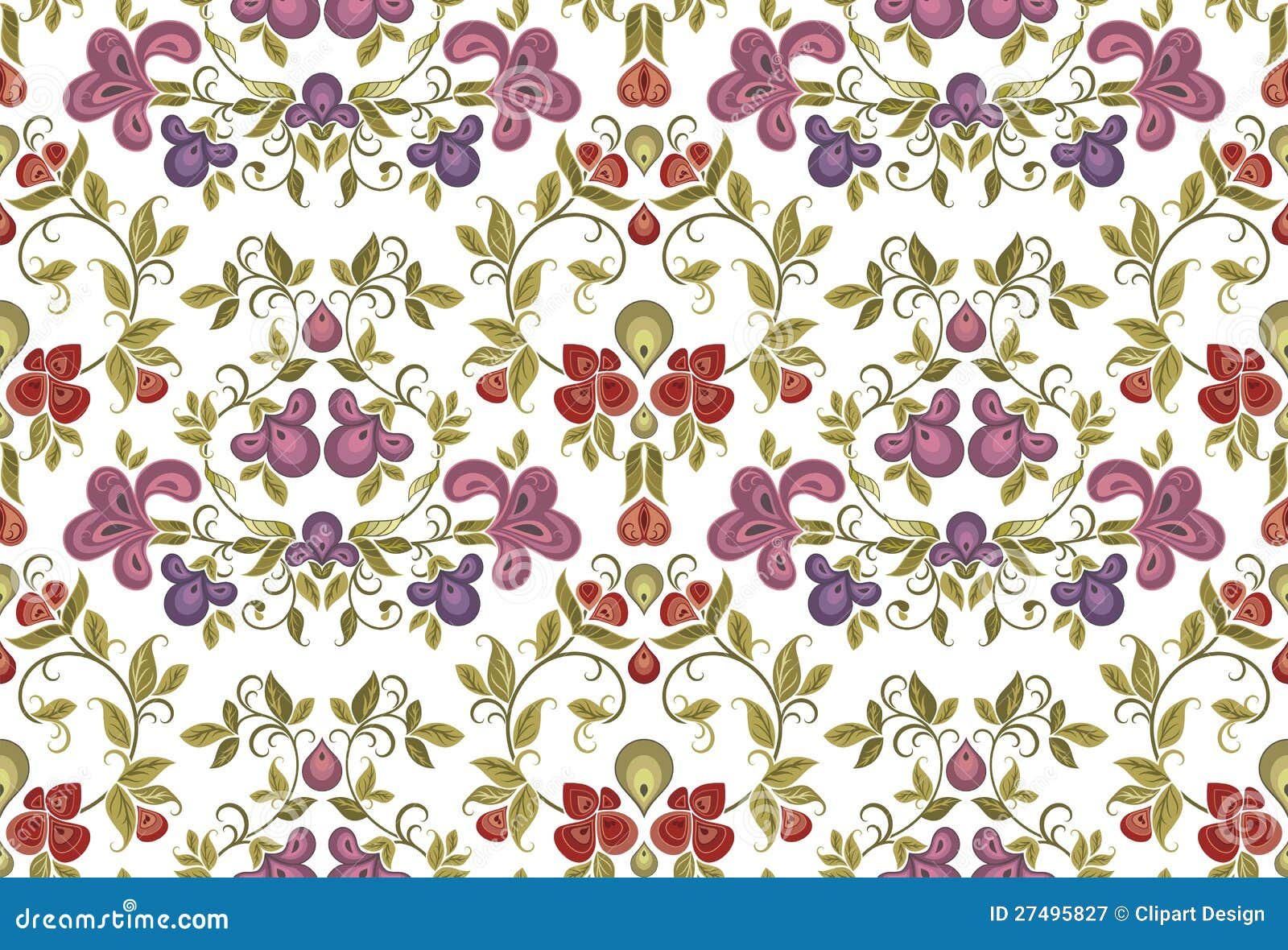 Seamless Ornament Wallpaper Stock Vector - Illustration of background ...