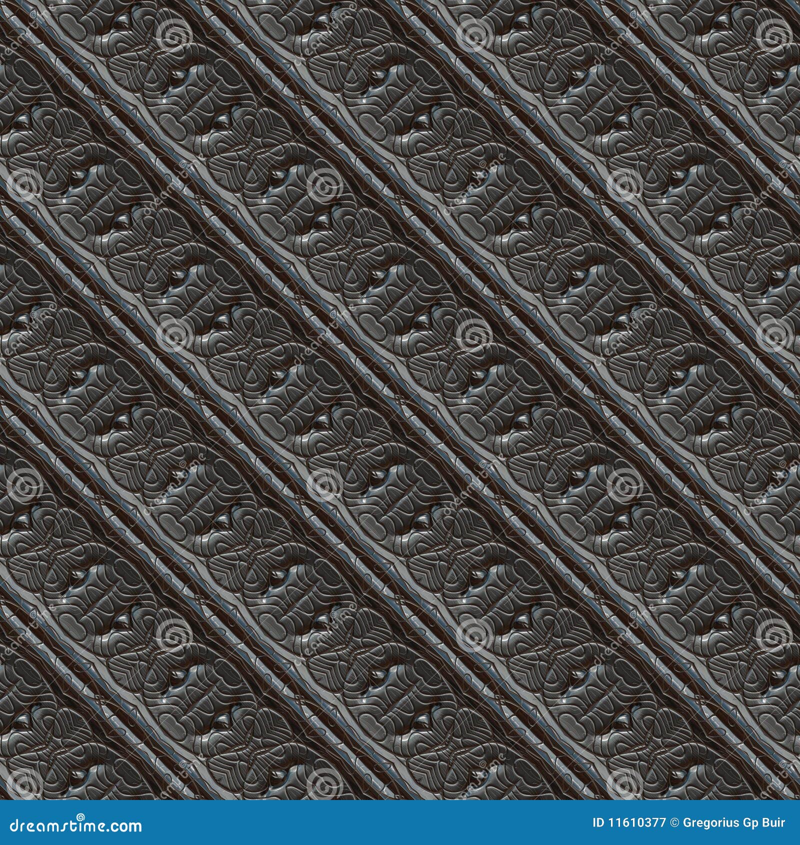 Seamless Ornamental Metal Engraving Stock Illustration - Illustration ...