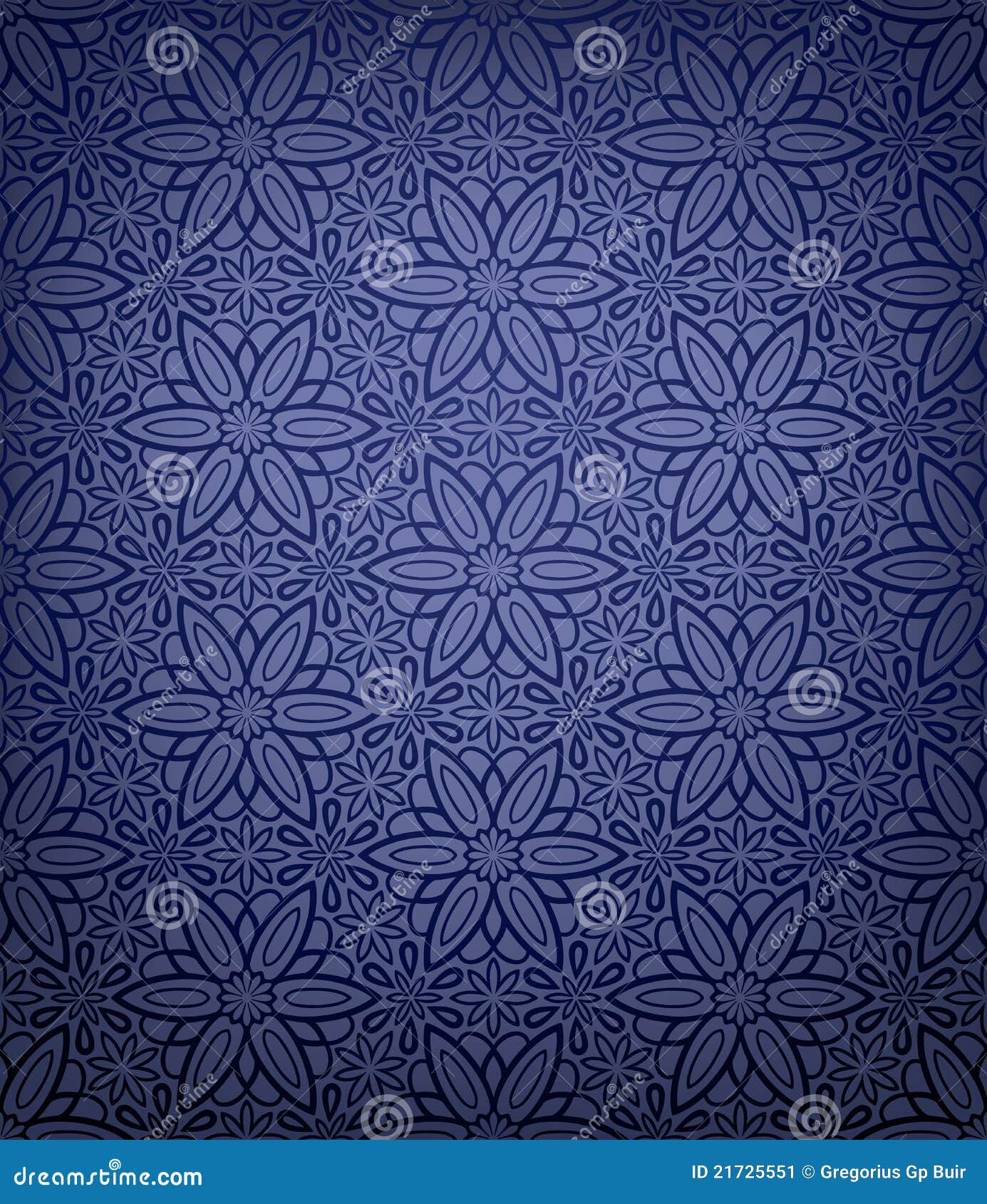 Seamless Ornamental Pattern Stock Vector - Illustration of floral ...