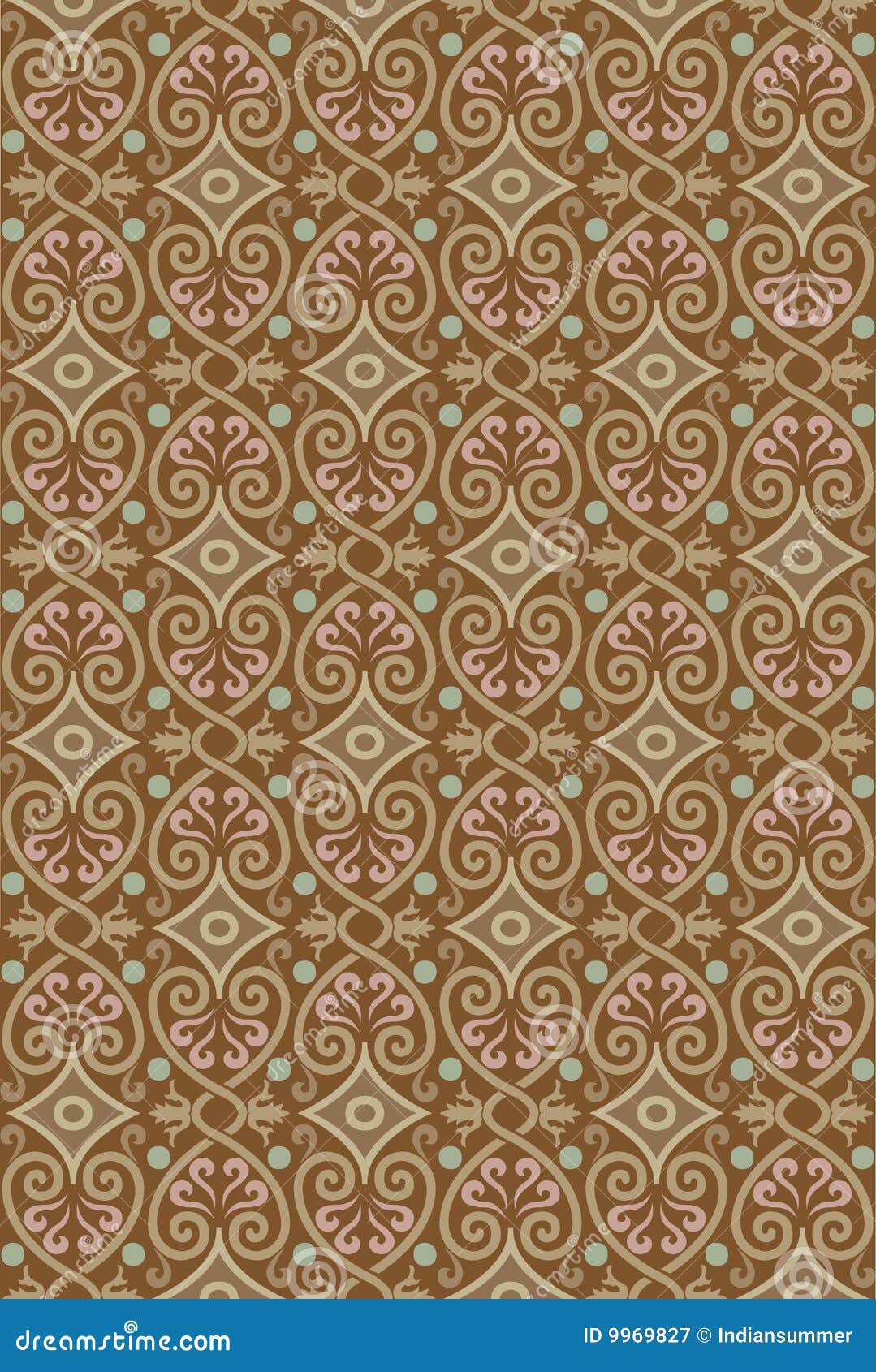 Seamless Ornamental Pattern Stock Vector - Illustration of elegant ...