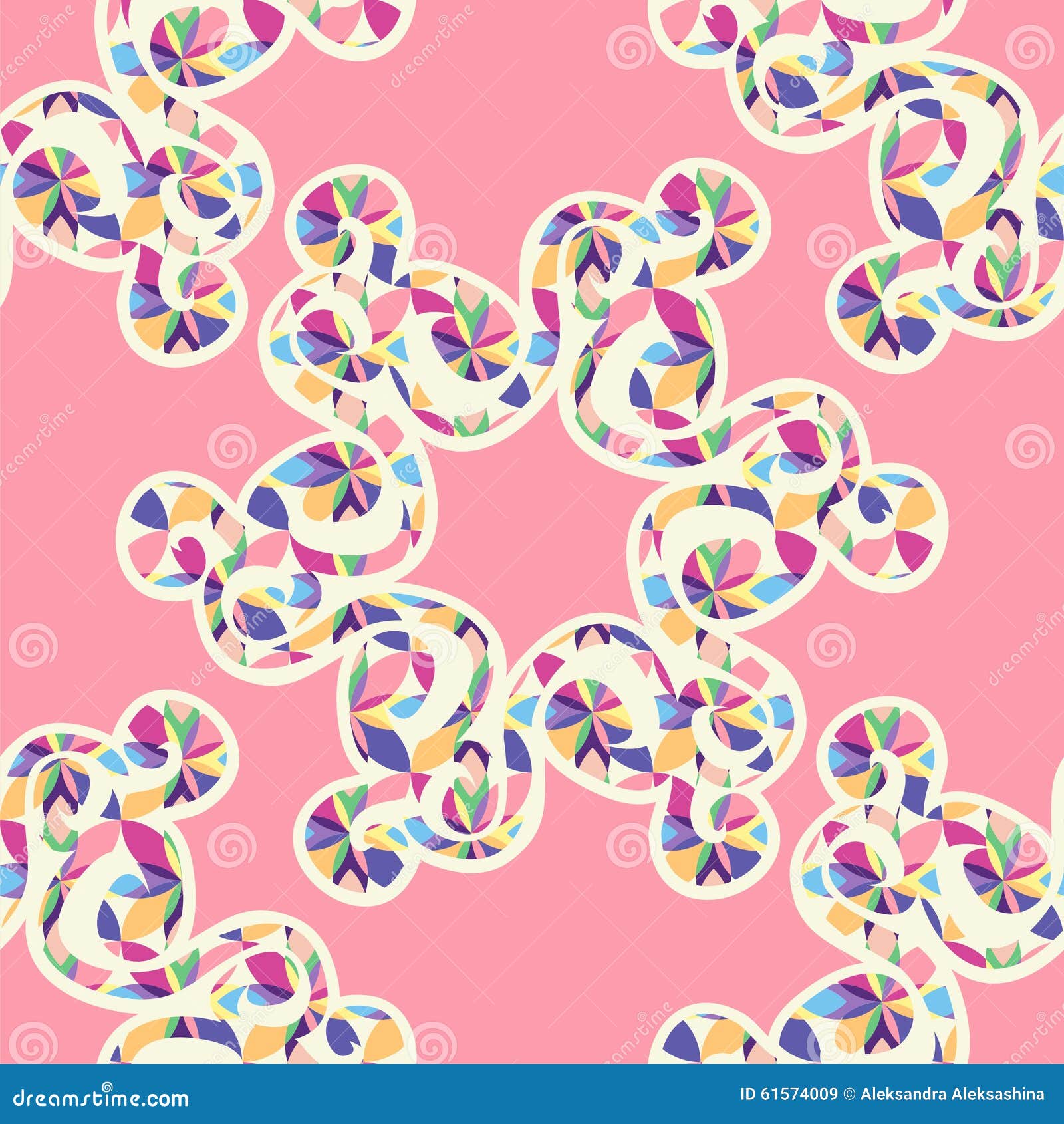 Seamless Ornamental Pattern Stock Vector - Illustration of floral, palm ...