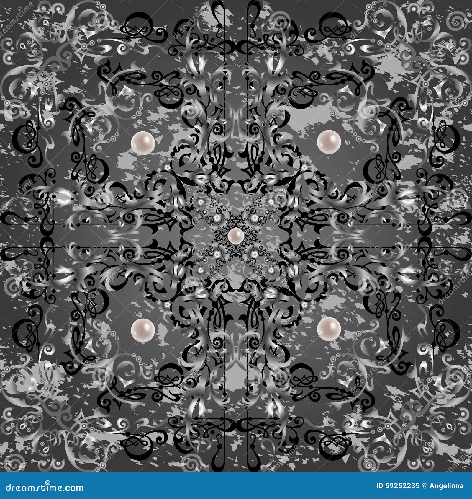 Seamless Ornamental Pattern Stock Vector Illustration Of Frame