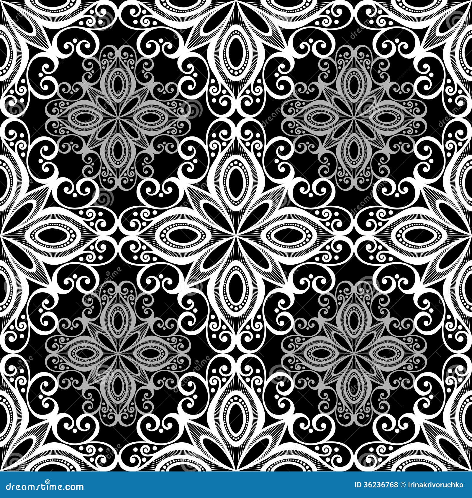 Seamless Ornate Abstract Pattern Stock Vector - Illustration of ...