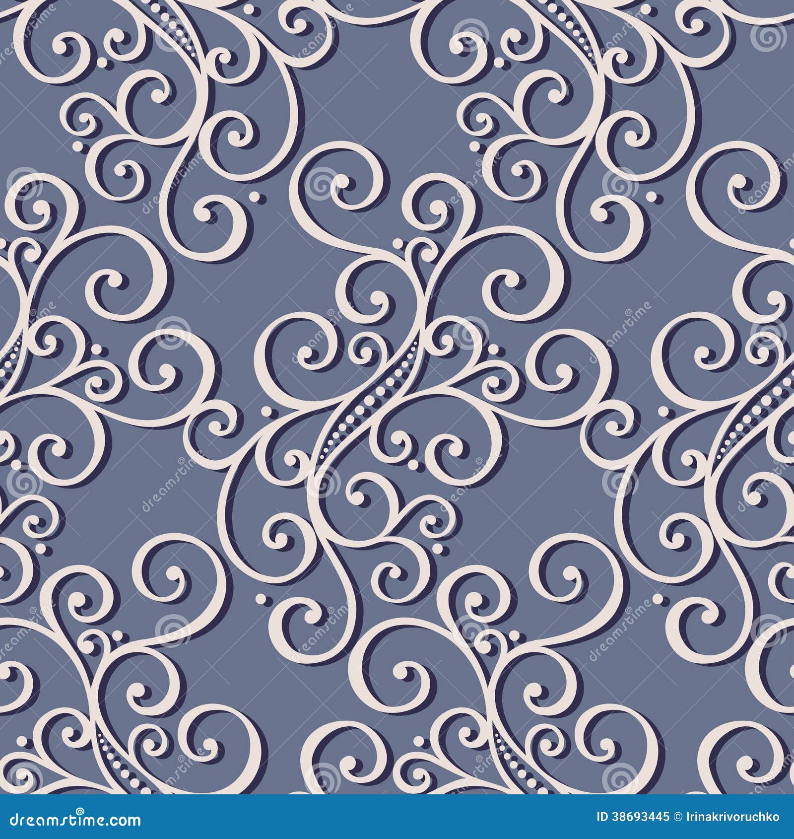 Seamless Ornate Abstract Pattern Stock Vector - Illustration of doodle ...