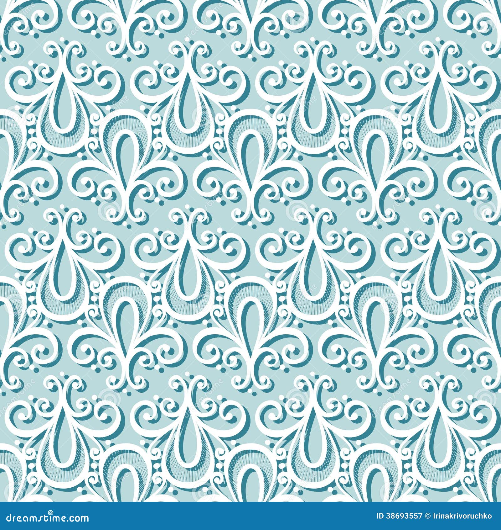 Seamless Ornate Abstract Pattern Stock Vector - Illustration of ...