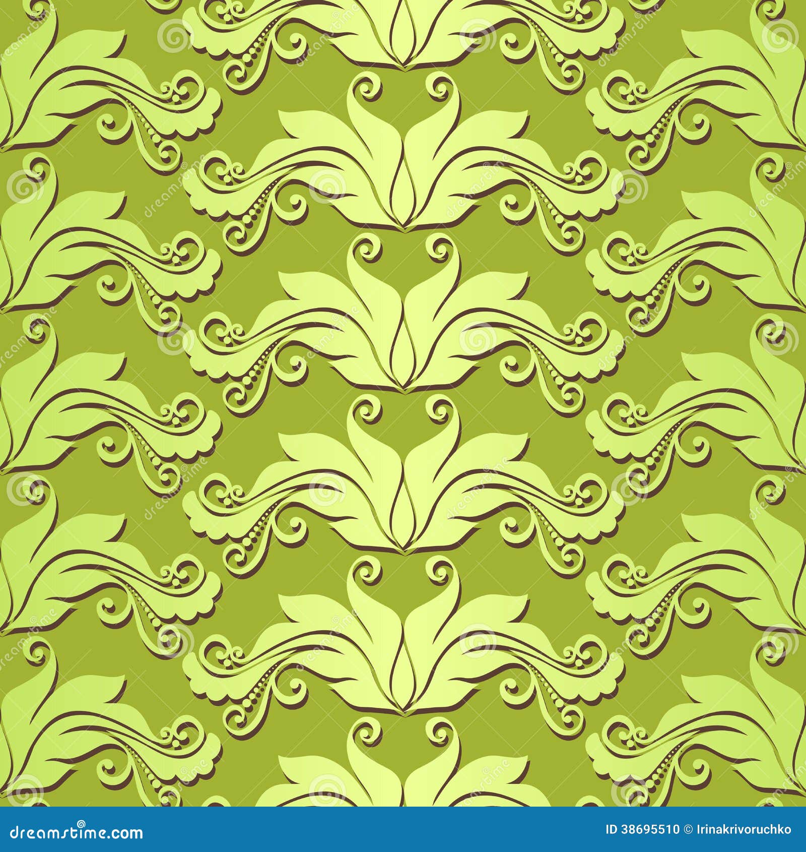 Seamless Ornate Abstract Pattern Stock Vector - Illustration of ...