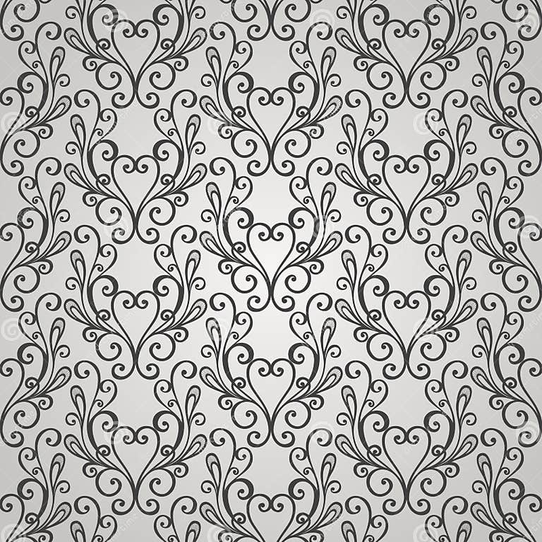 Seamless Ornate Pattern (Vector) Stock Vector - Illustration of color ...