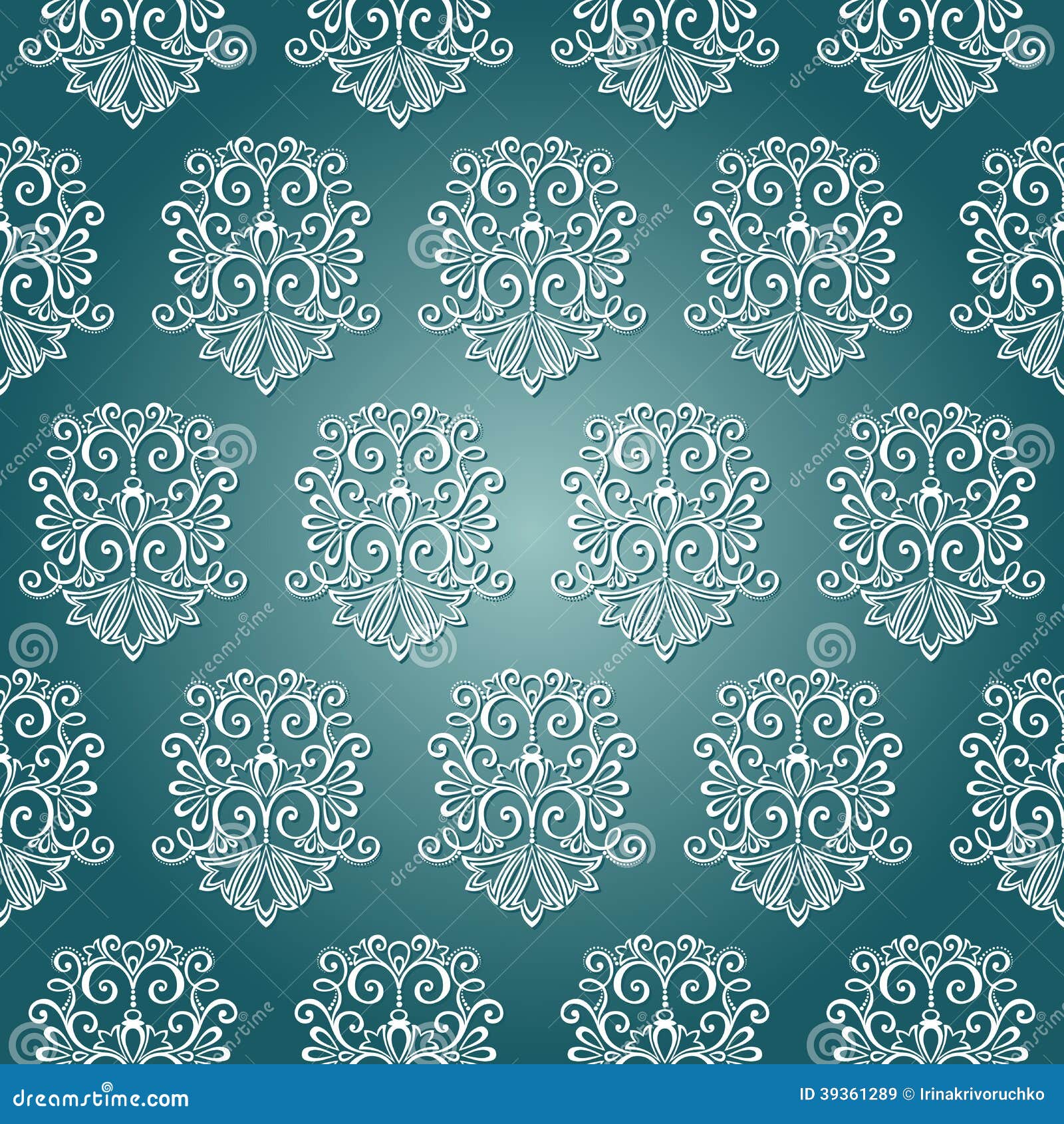 Seamless Ornate Pattern (Vector) Stock Vector - Illustration of ...