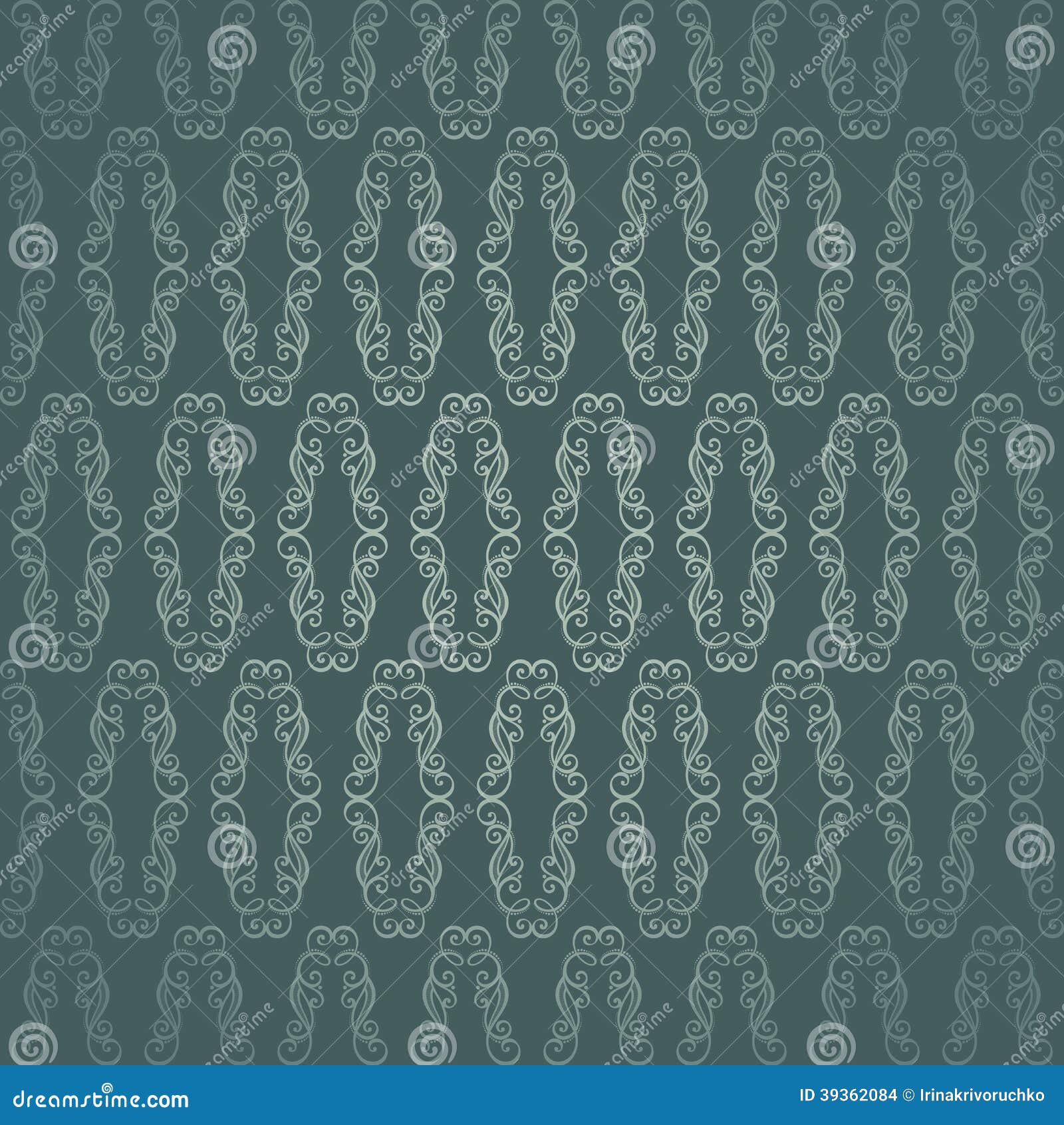 Seamless Ornate Pattern (Vector) Stock Vector - Illustration of ...