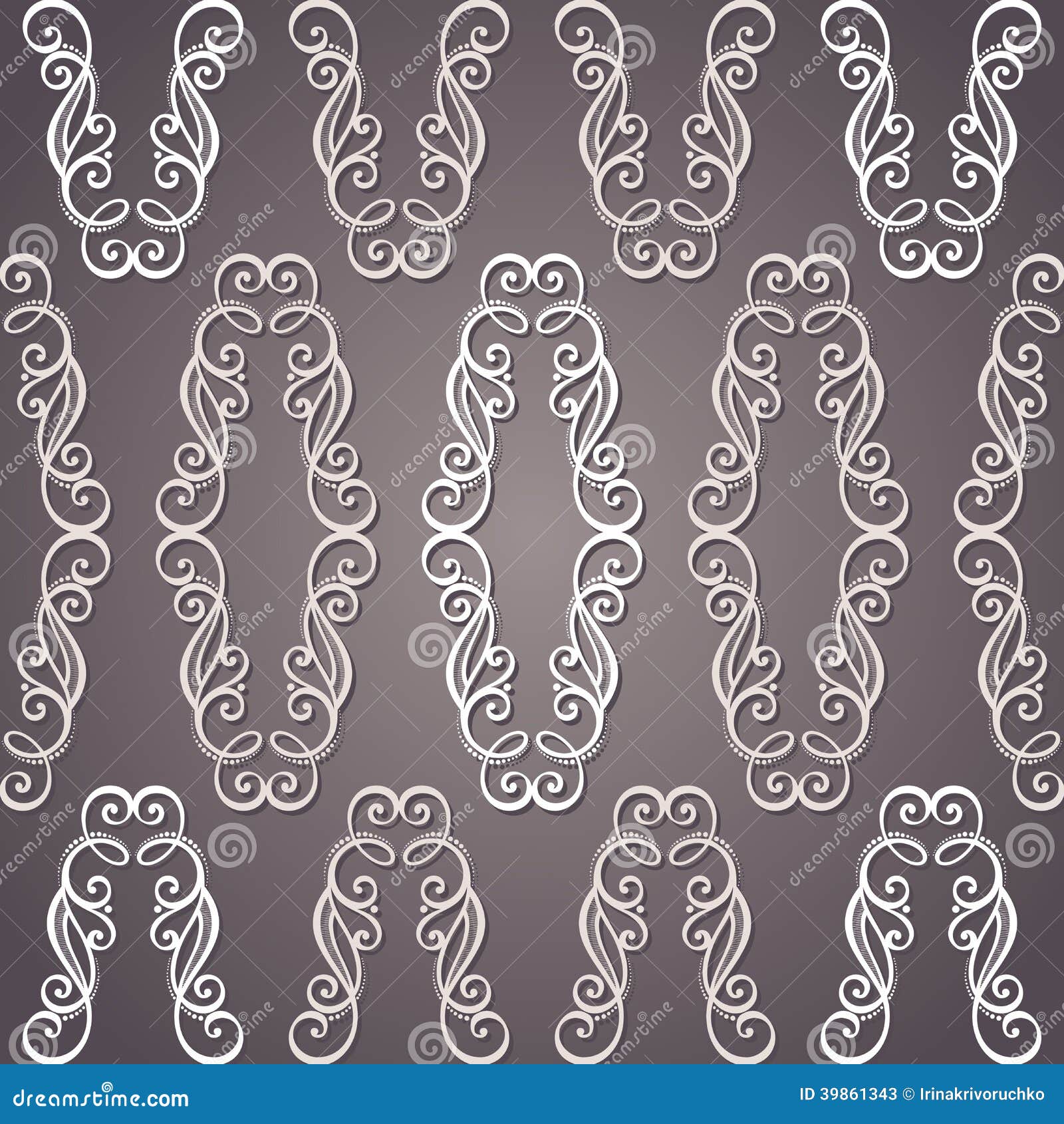 Seamless Ornate Pattern (Vector) Stock Vector - Illustration of fabric ...