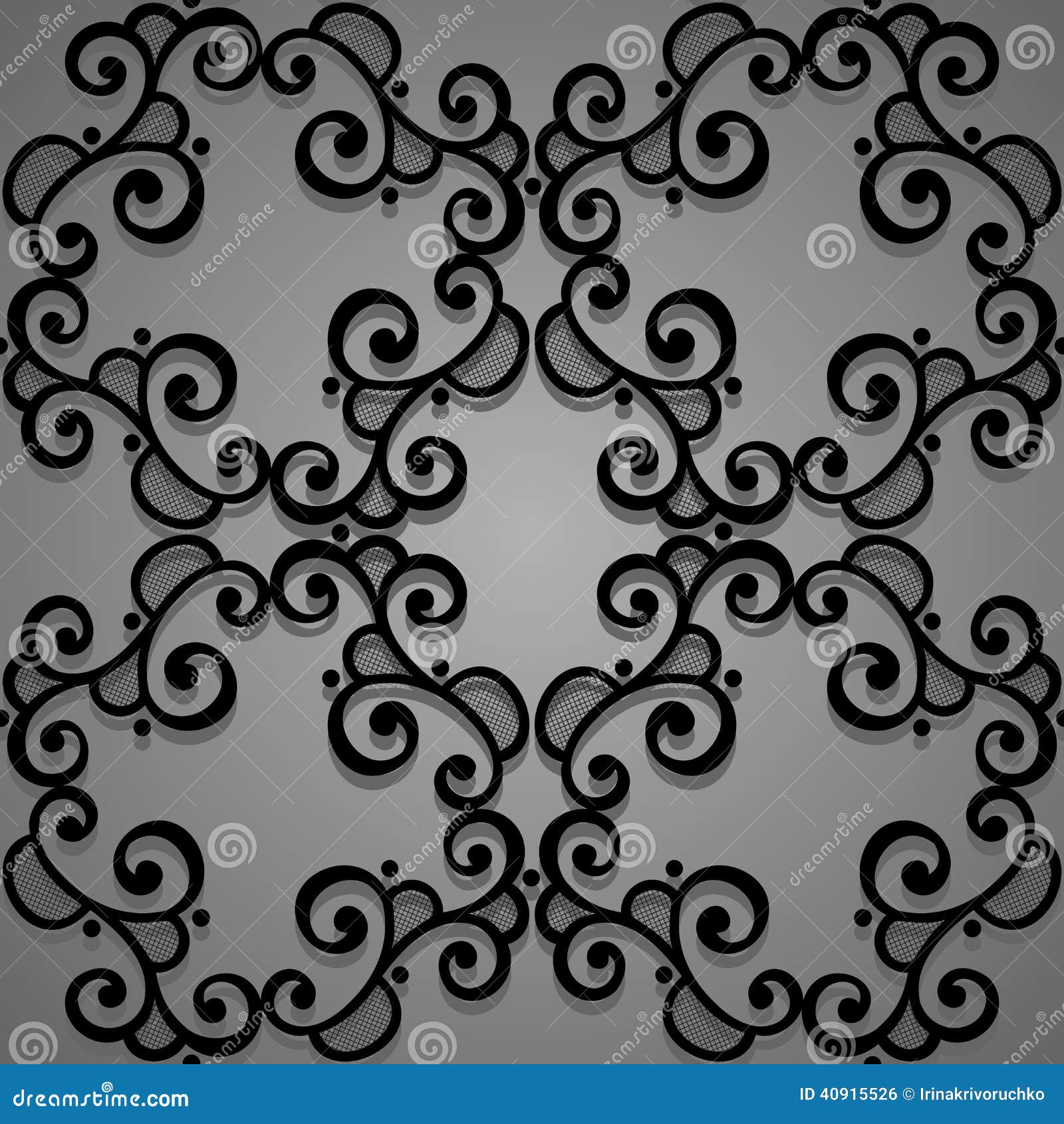 Seamless Ornate Pattern (Vector) Stock Vector - Illustration of ...