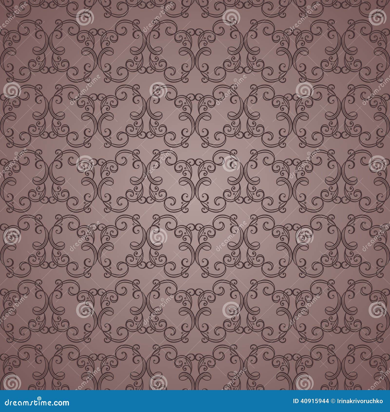 Seamless Ornate Pattern (Vector) Stock Vector - Illustration of color ...