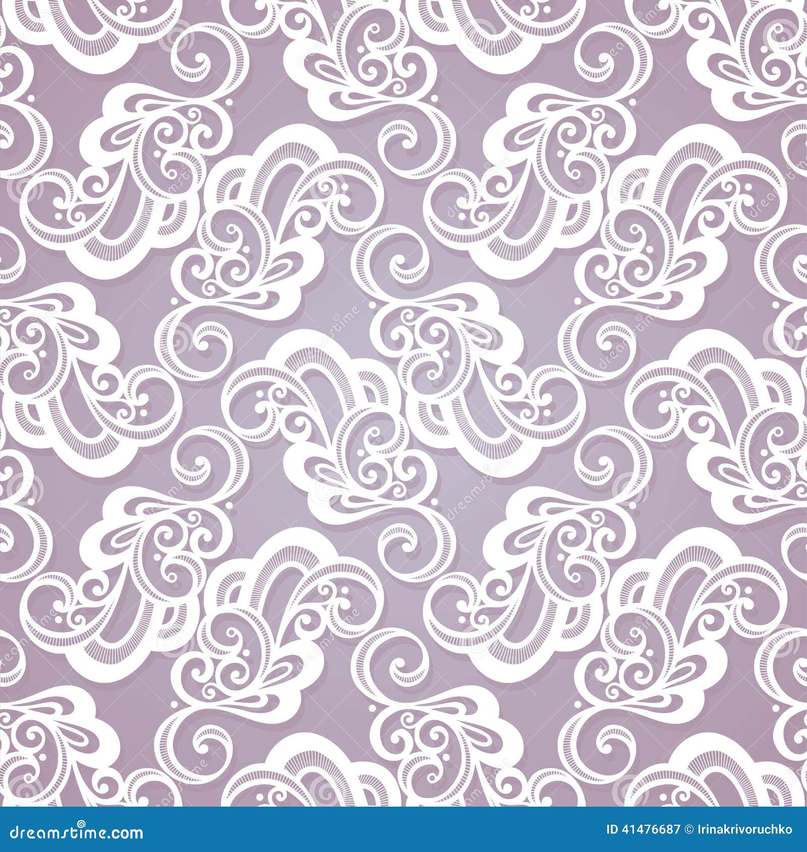 Seamless Ornate Pattern (Vector) Stock Vector - Illustration of elegant ...