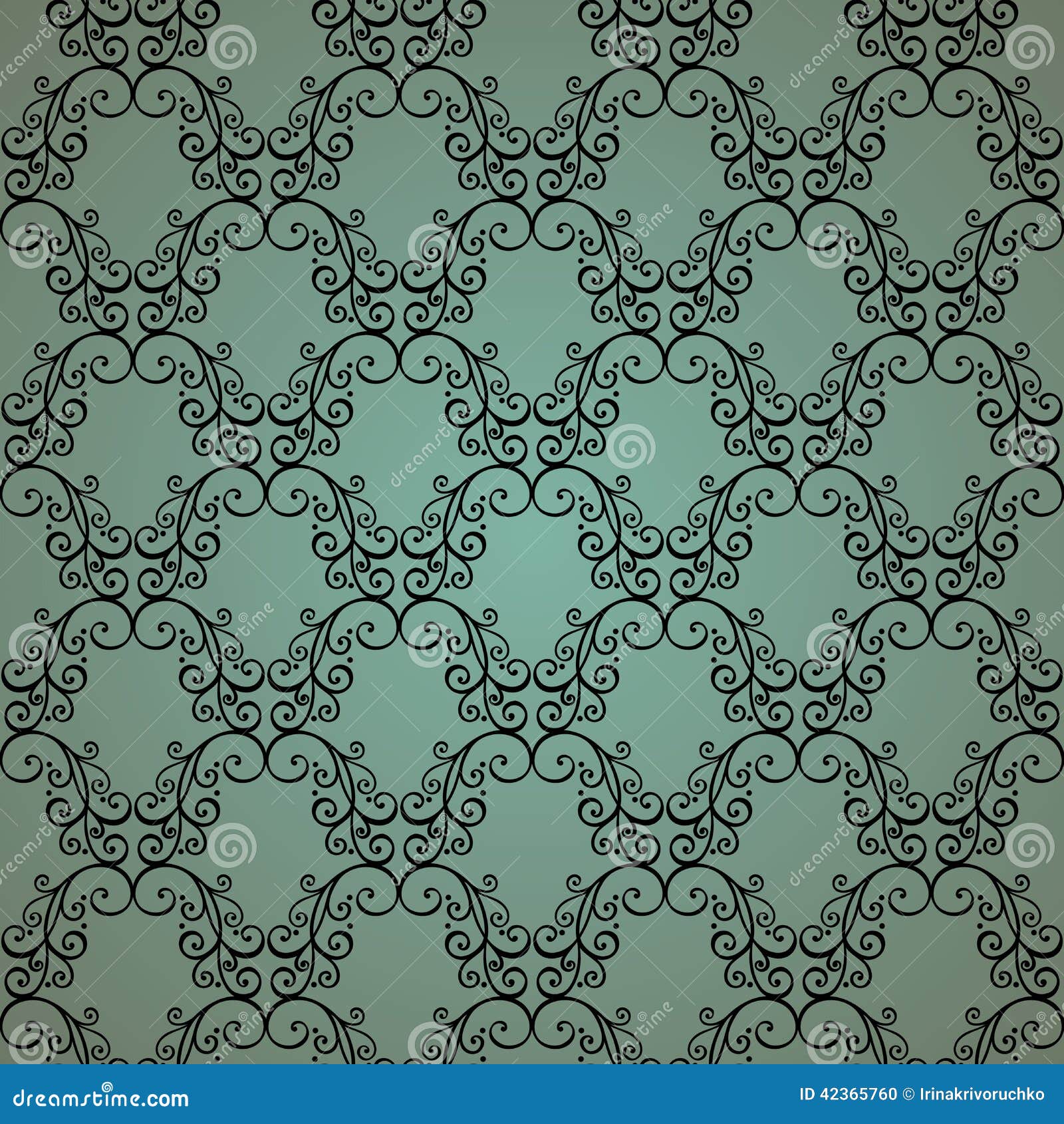 Seamless Ornate Pattern (Vector) Stock Vector - Illustration of colored ...