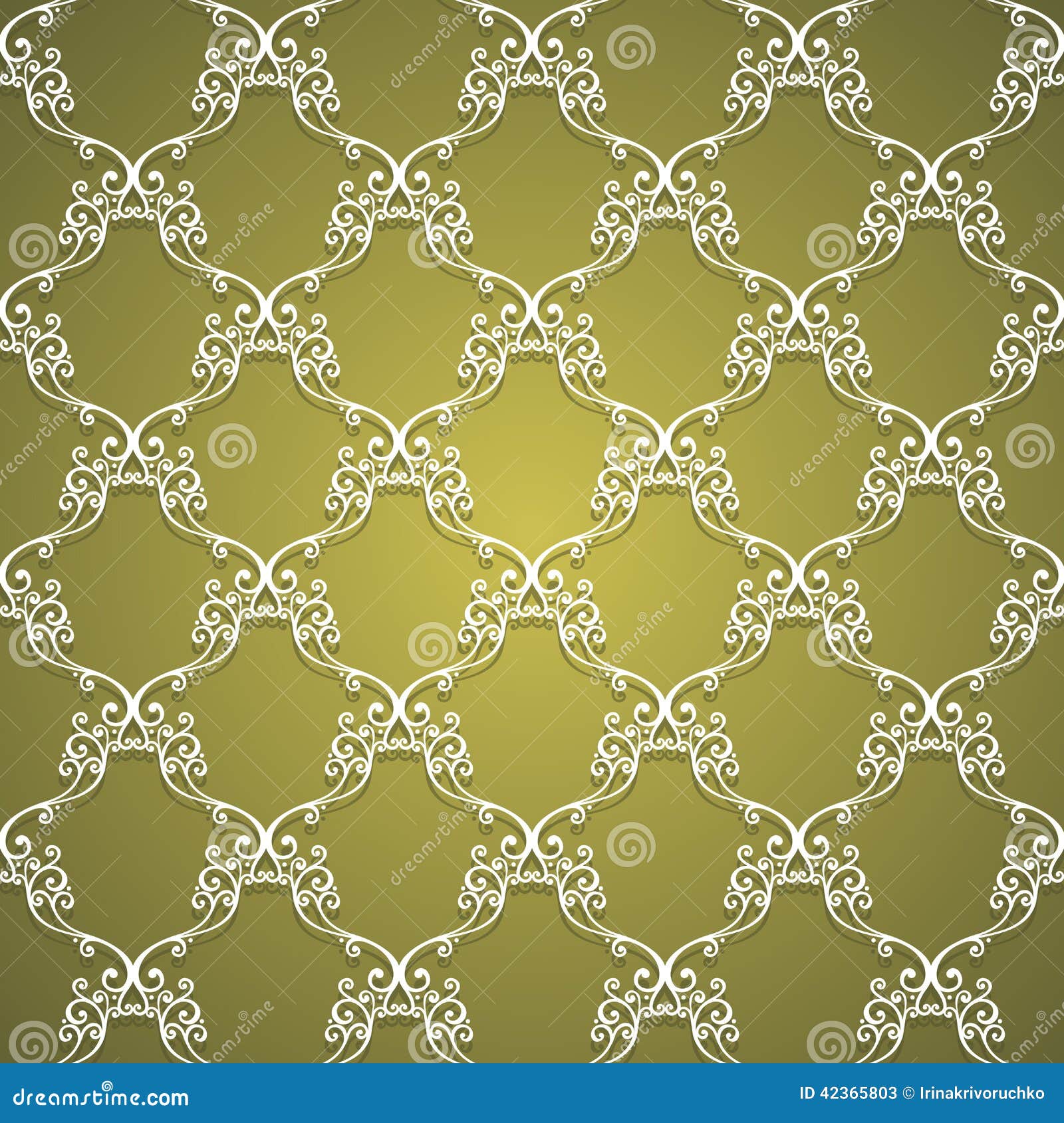 Seamless Ornate Pattern (Vector) Stock Vector - Illustration of colored ...