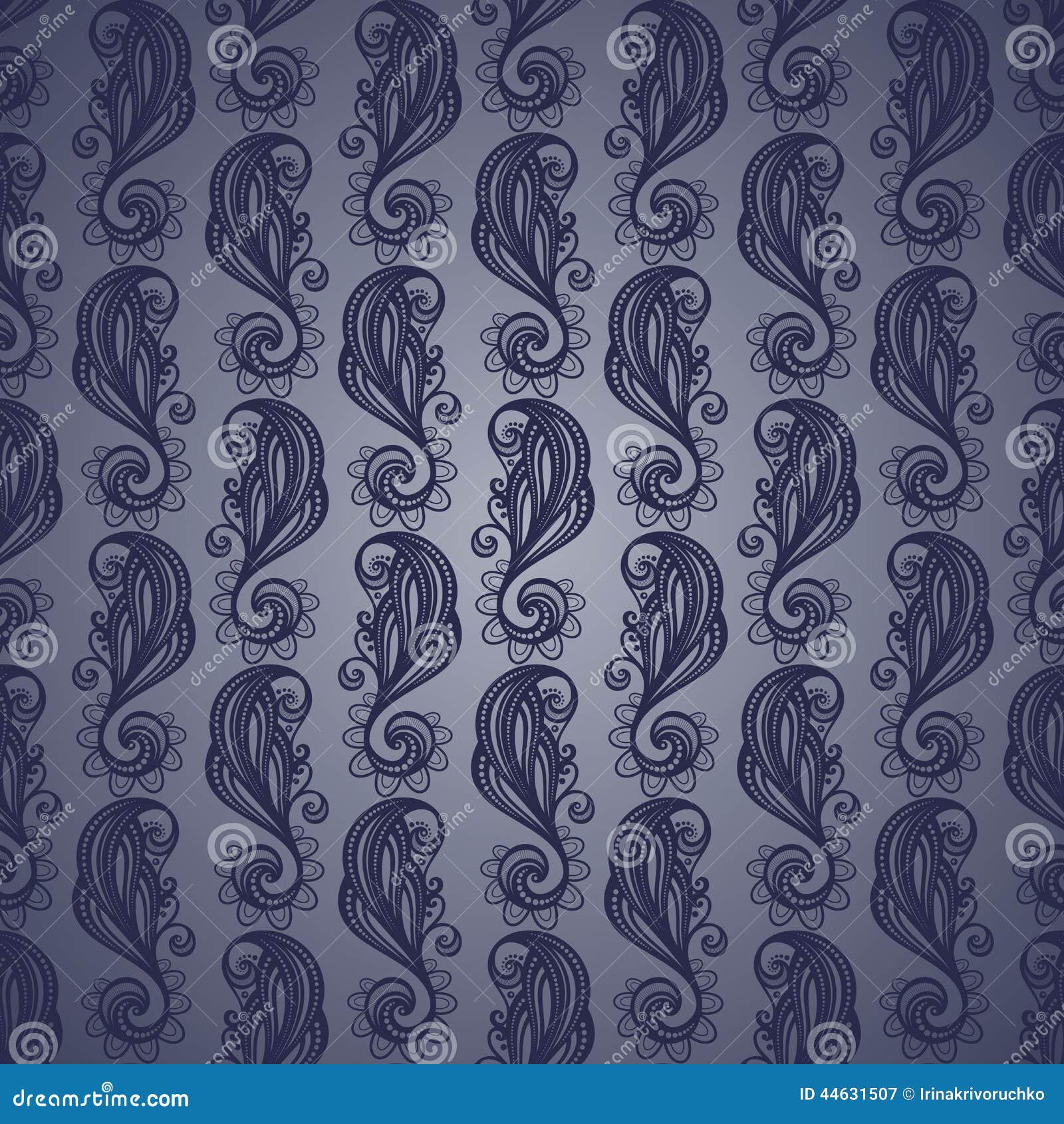 Seamless Ornate Pattern (Vector) Stock Vector - Illustration of ...