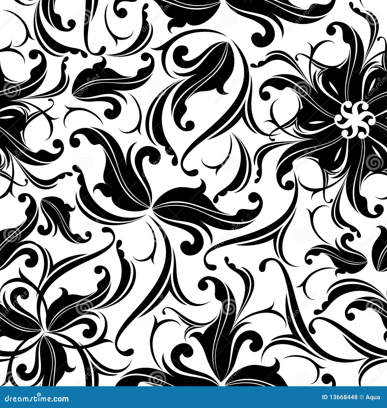 Seamless ornate texture stock vector. Illustration of romantic - 13668448