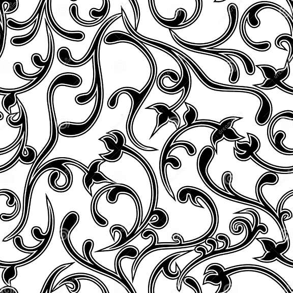 Seamless ornate texture stock vector. Illustration of pattern - 9891750