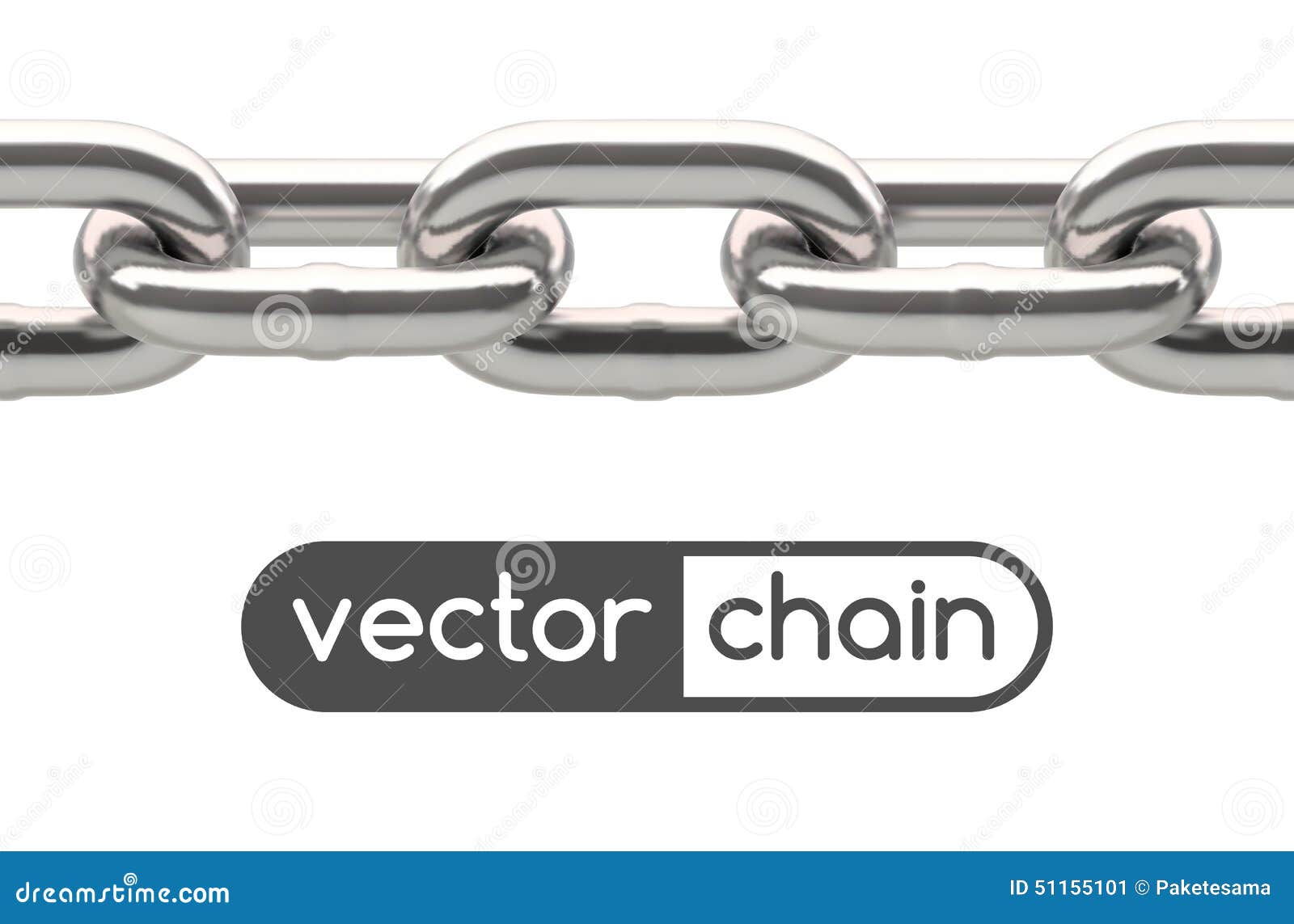Seamless oval link chain stock vector. Illustration of abstract - 51155101