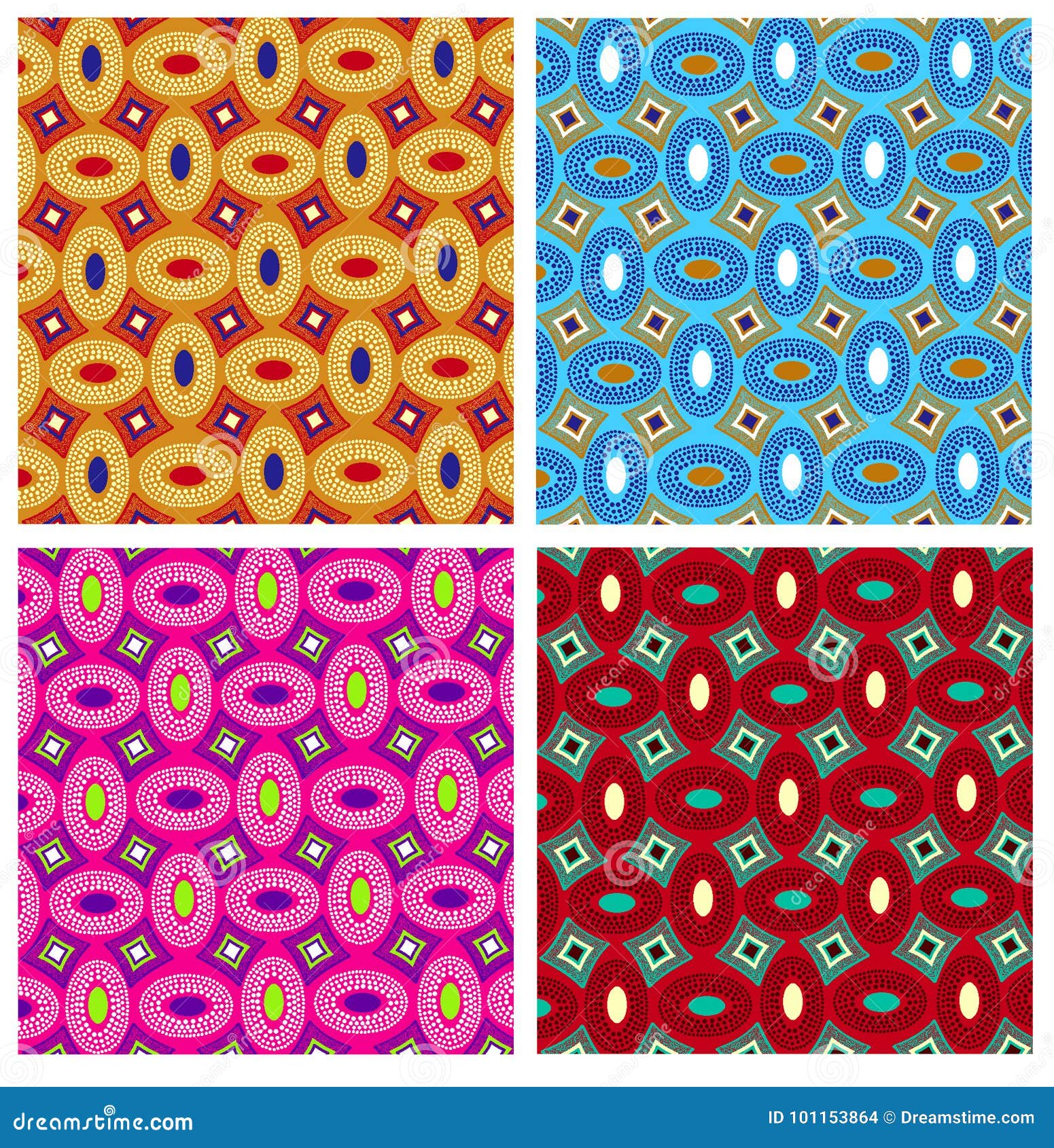 Seamless oval pattern stock illustration. Illustration of dots - 101153864