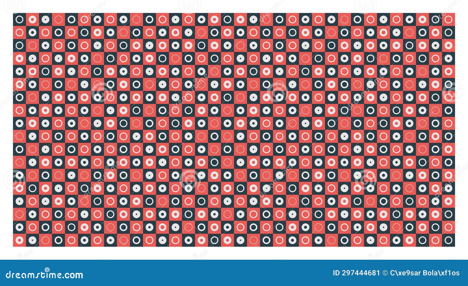 Minimalist Geometric Seamless Pattern Featuring Simple Random Shapes in ...