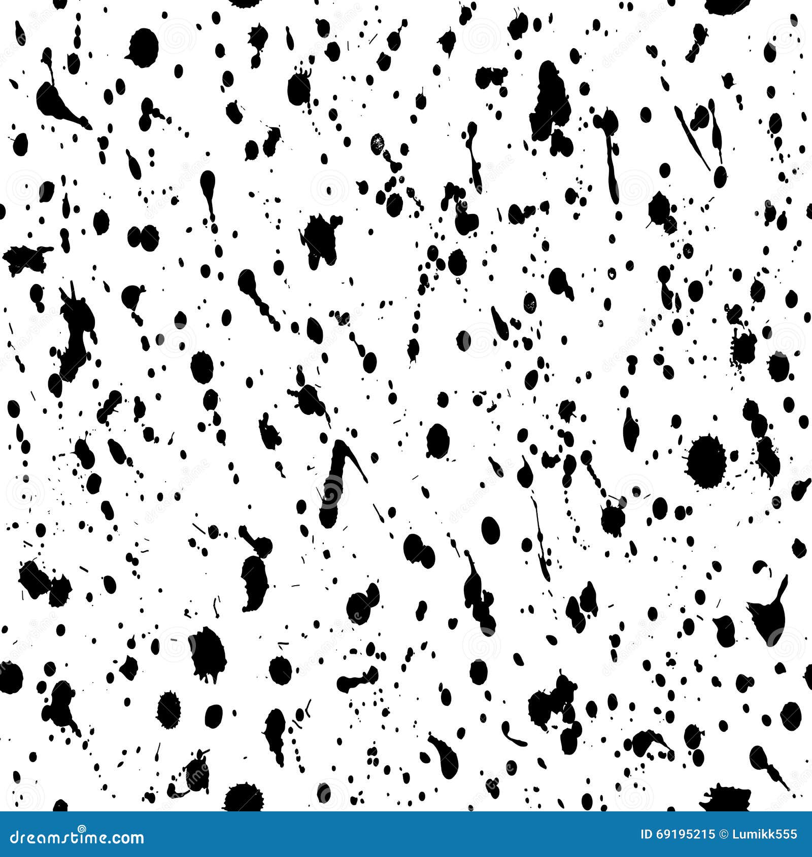 Seamless Paint Splatter Pattern Stock Vector - Illustration of brush ...