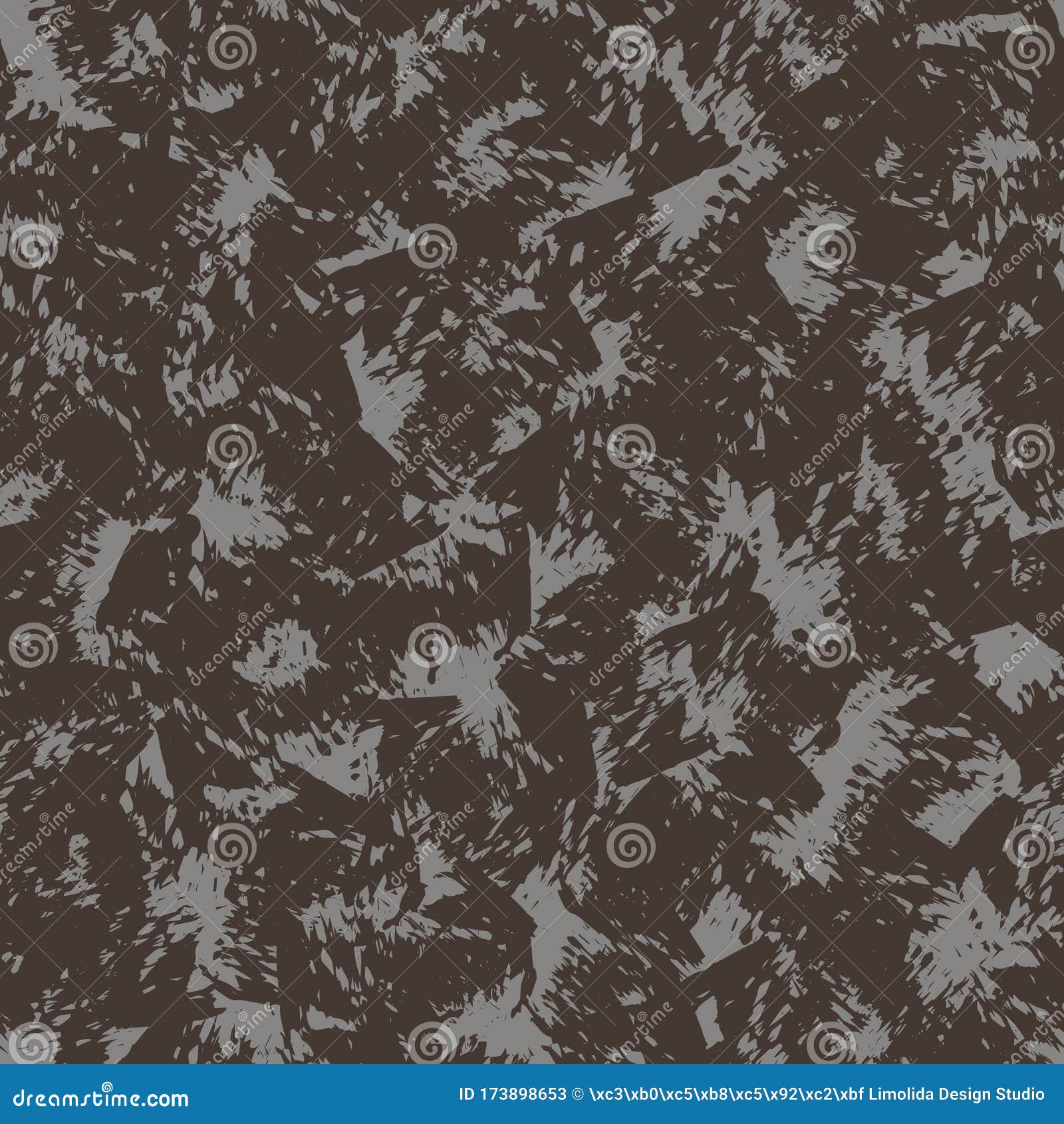 Seamless Painterly Worn Vector Texture Pattern. Modern Hand Drawn ...