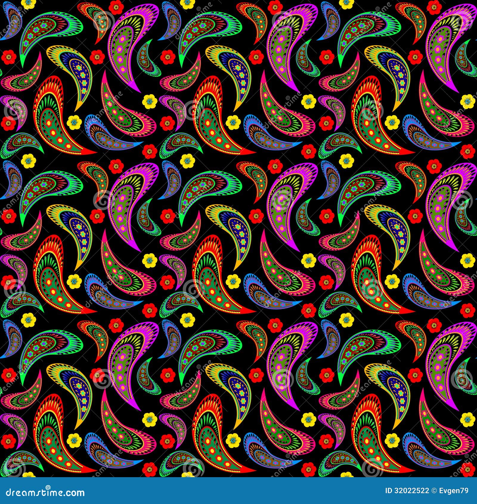 Seamless Paisley Pattern in Style Stock Vector - Illustration of ...