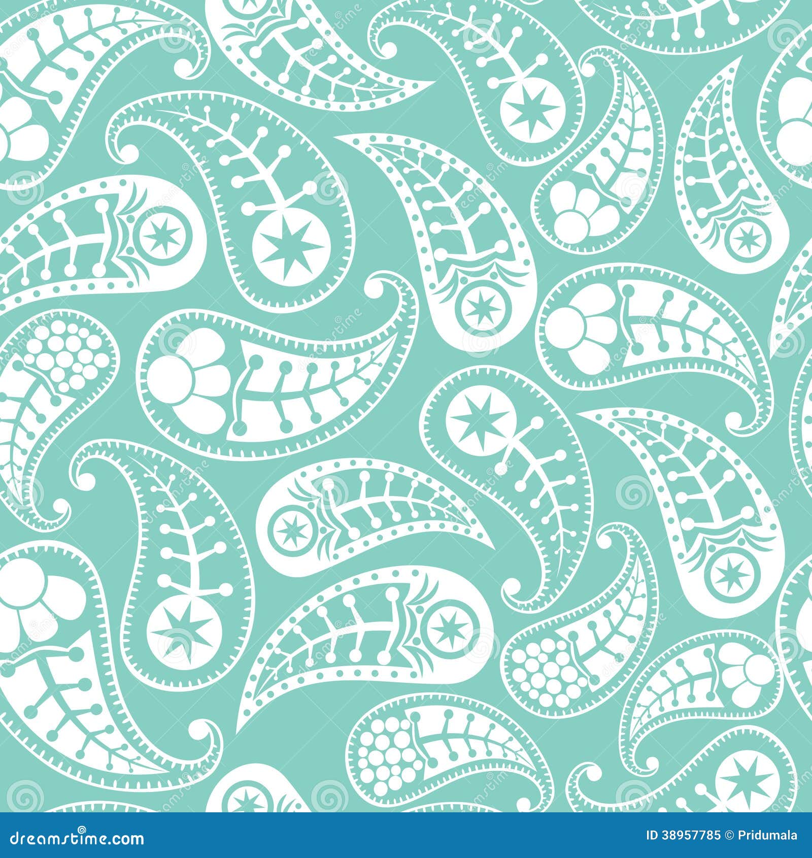 Seamless paisley texture stock vector. Illustration of design - 38957785