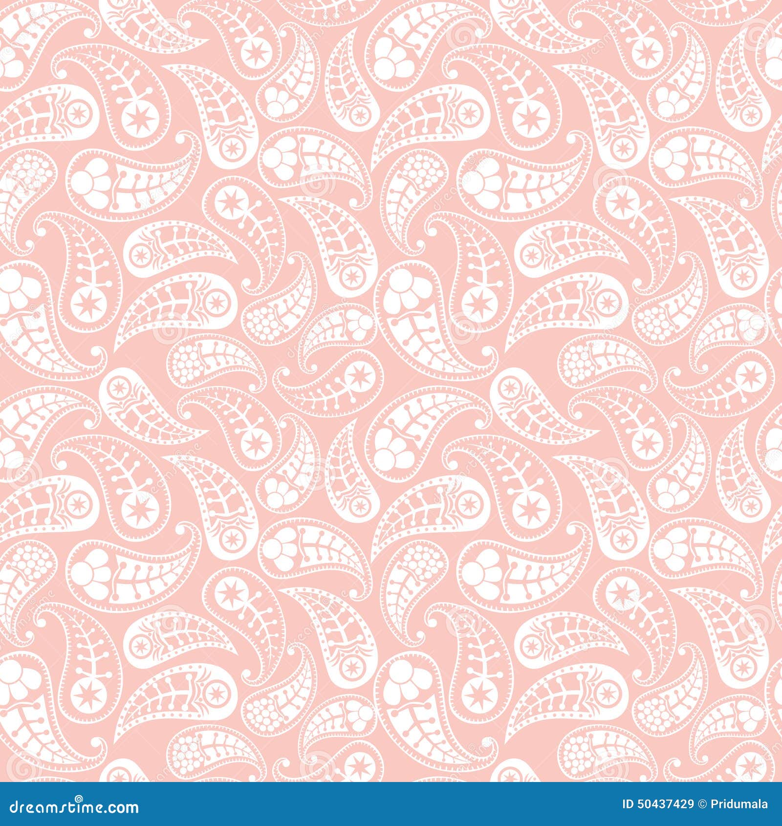 Seamless paisley texture stock vector. Illustration of spiral - 50437429