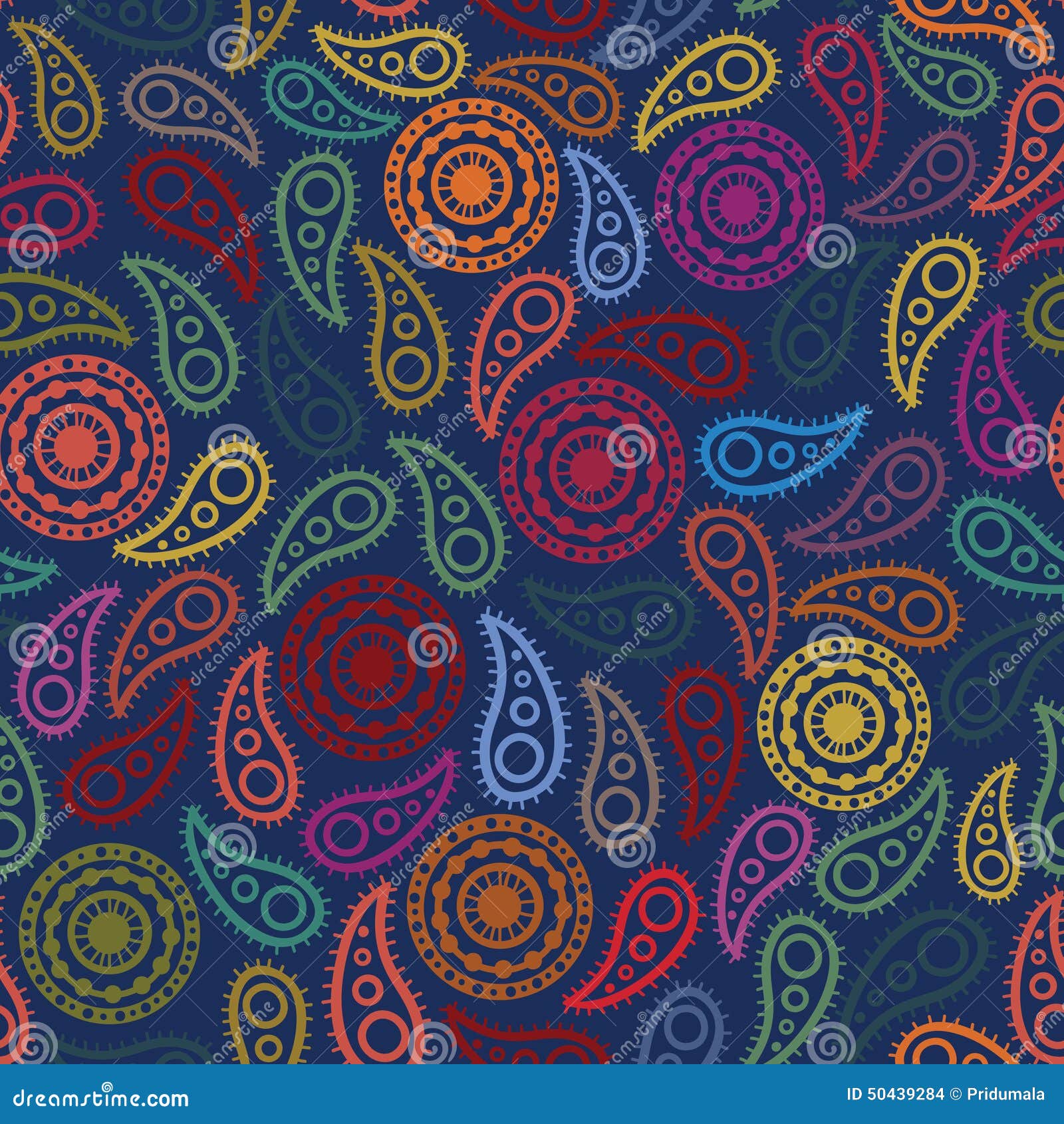 Seamless paisley texture stock illustration. Illustration of paper ...