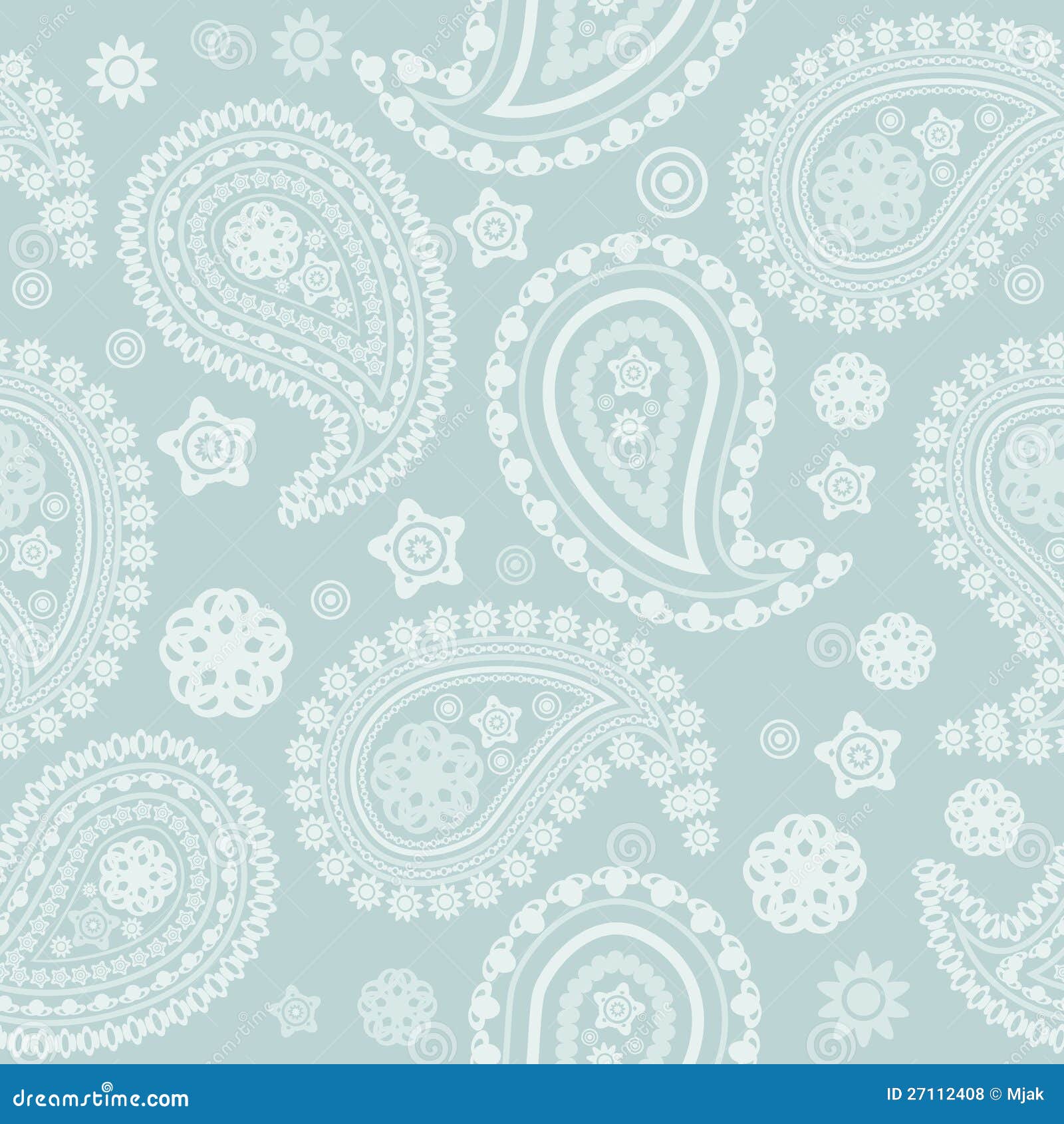 Seamless Pale Paisley Texture Stock Vector - Illustration of texture ...