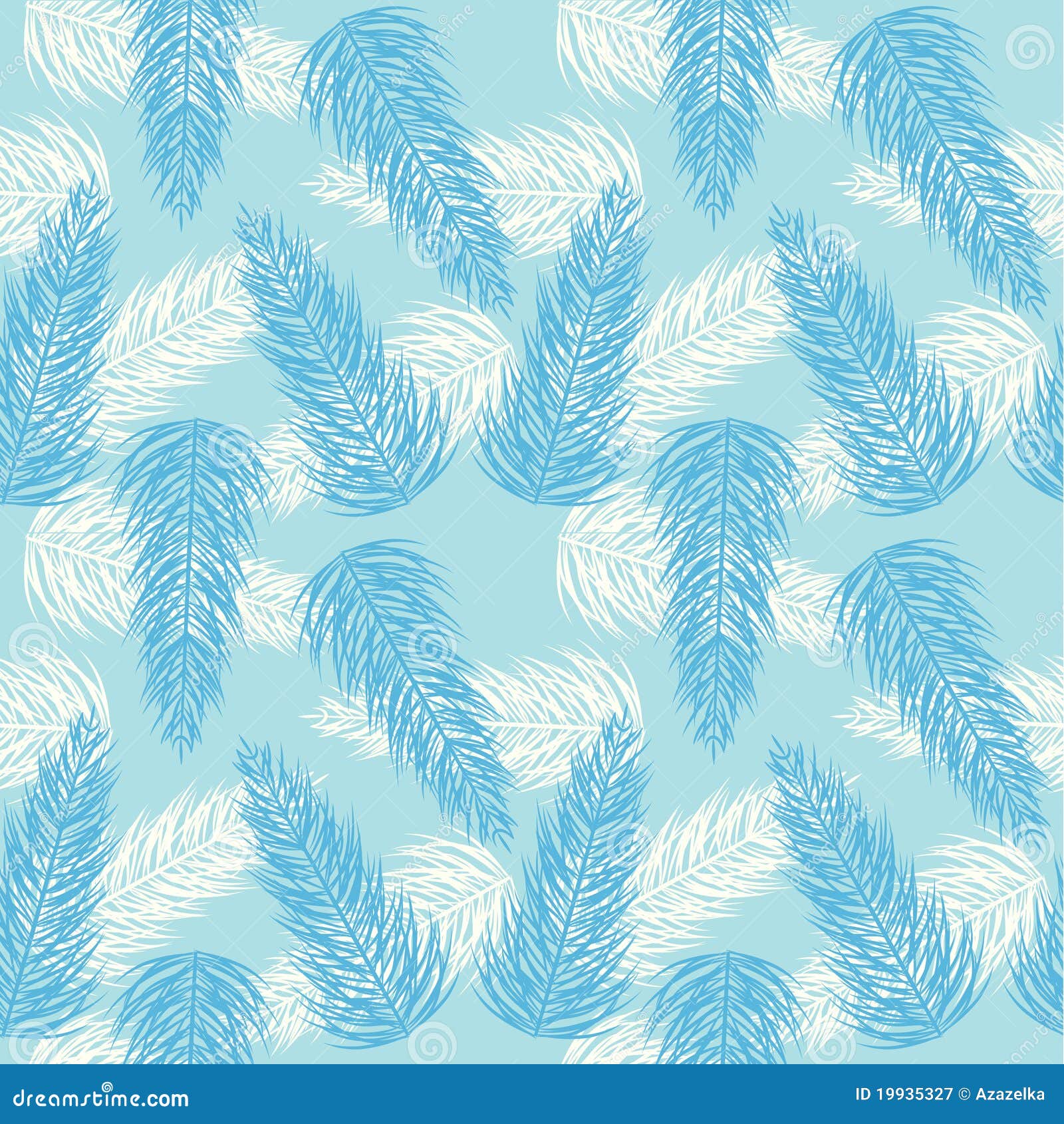 Seamless Palm Branch Pattern Stock Vector - Illustration of modern, clip: 19935327