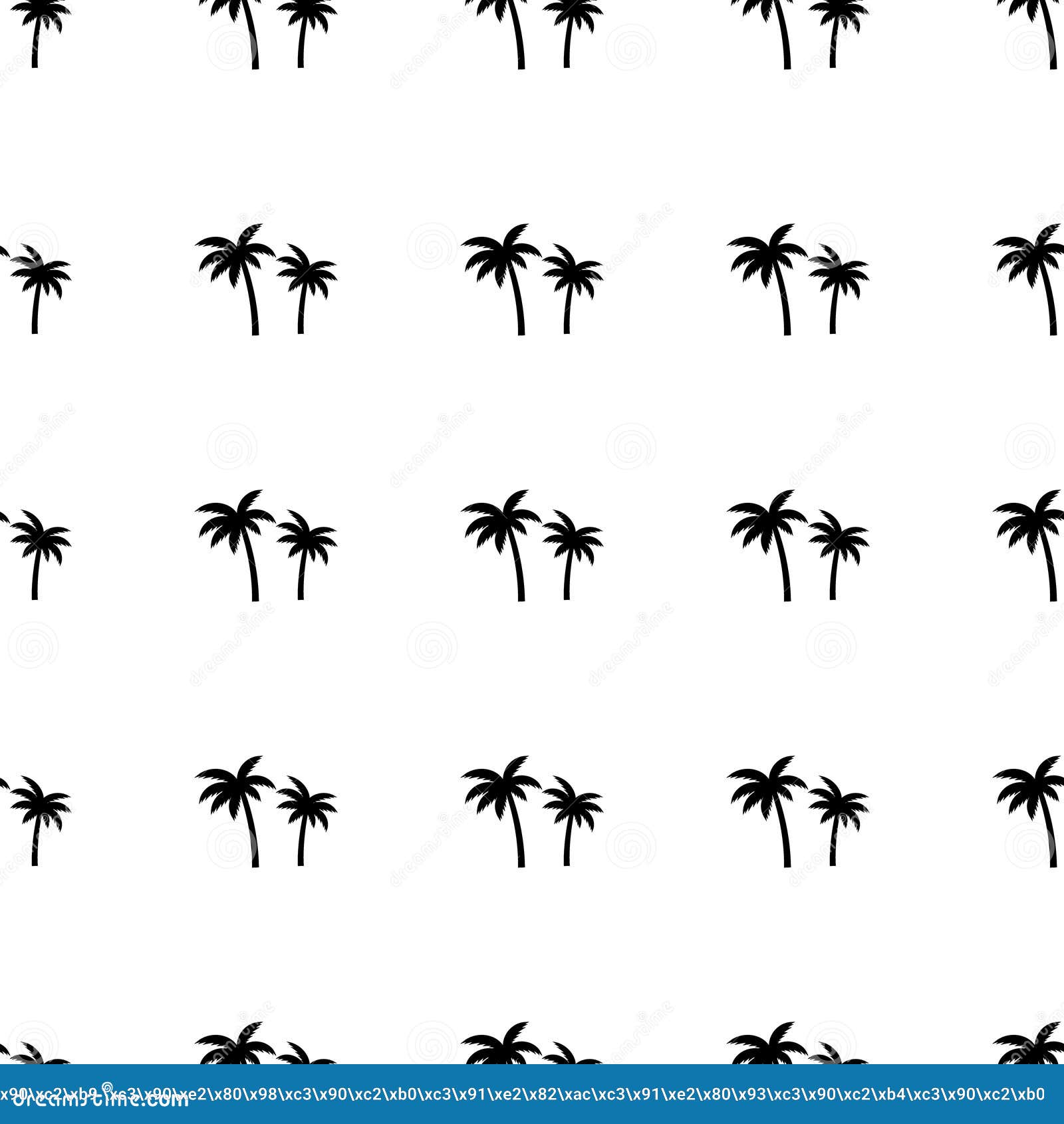 Seamless Palm Tree Pattern Texture. Palm Tree Print Vector Stock Vector ...