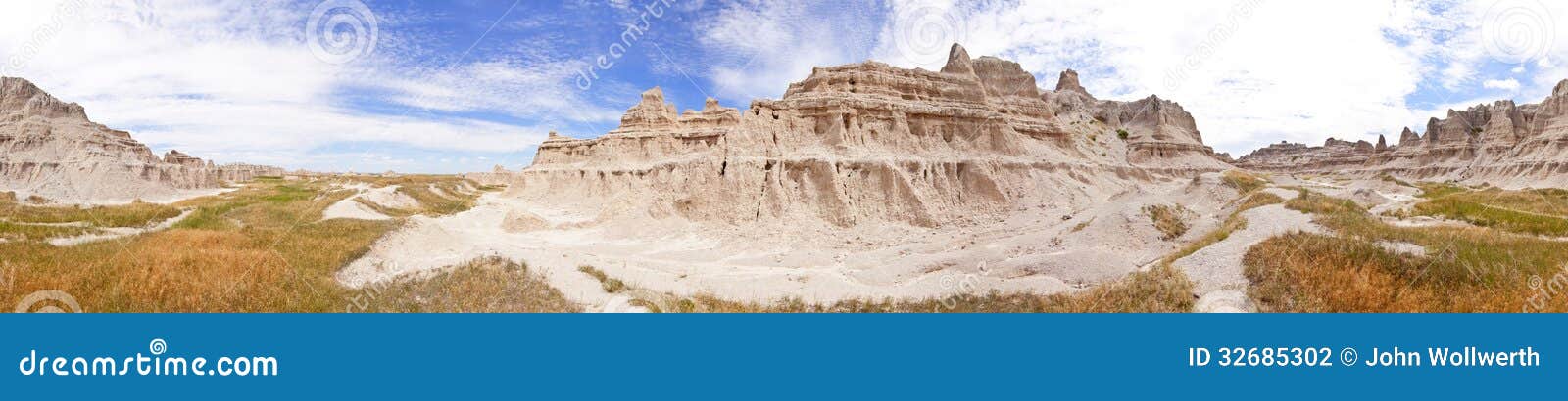 Seamless 360 Panorama of Badlands Stock Photo - Image of south ...