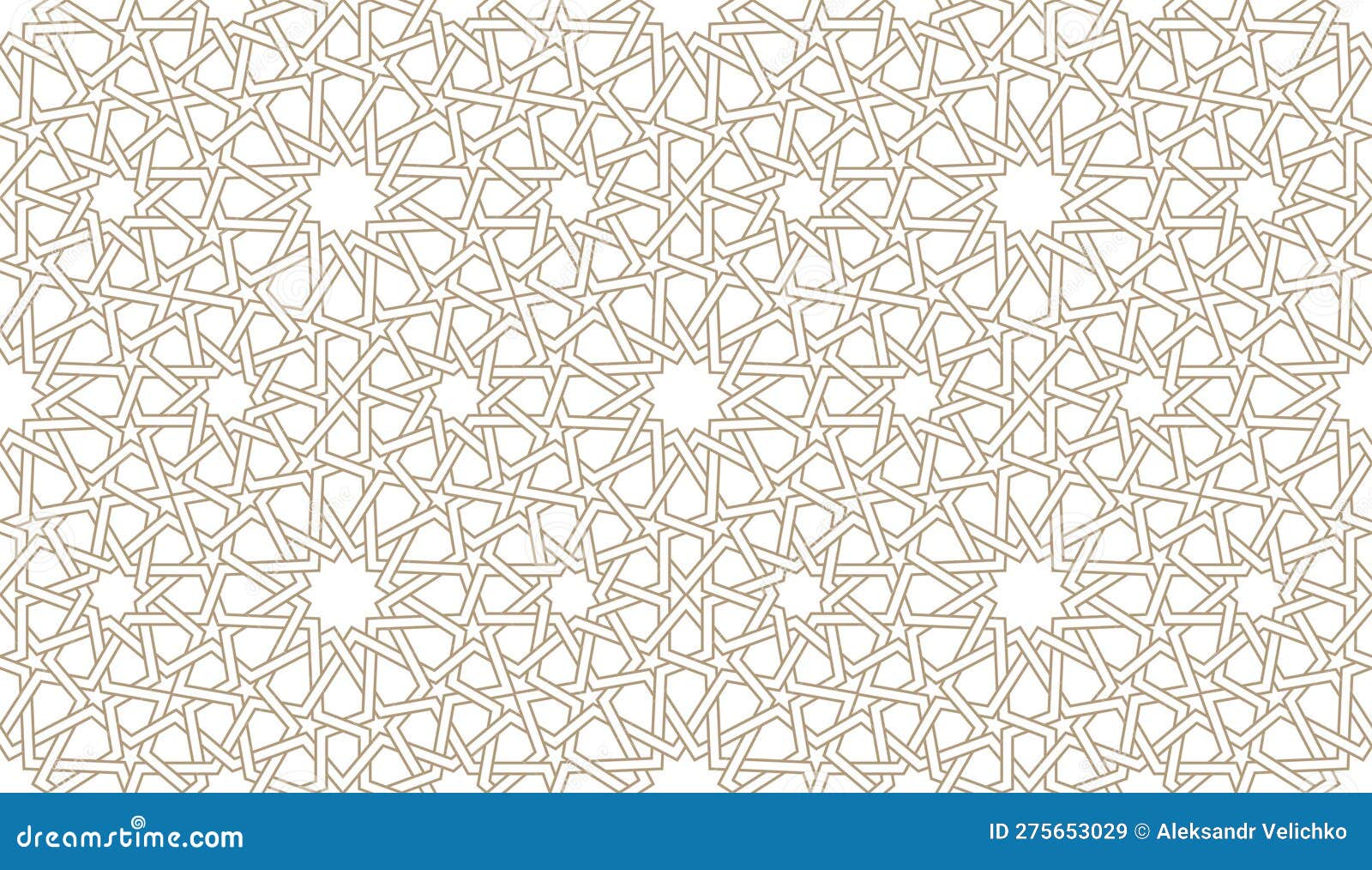 Seamless Paper Pattern in Authentic Arabian Style. Stock Image - Image ...