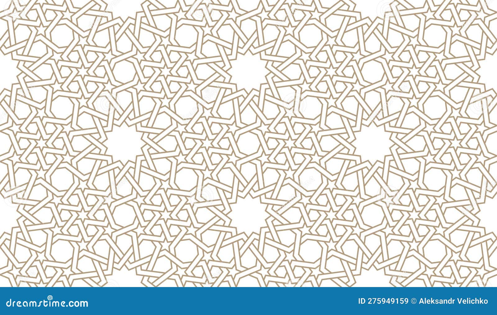 Seamless Paper Pattern in Authentic Arabian Style. Stock Illustration ...