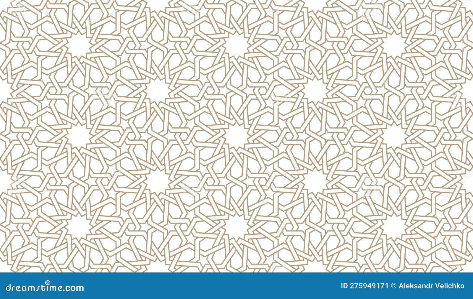 Seamless Paper Pattern in Authentic Arabian Style. Stock Illustration ...