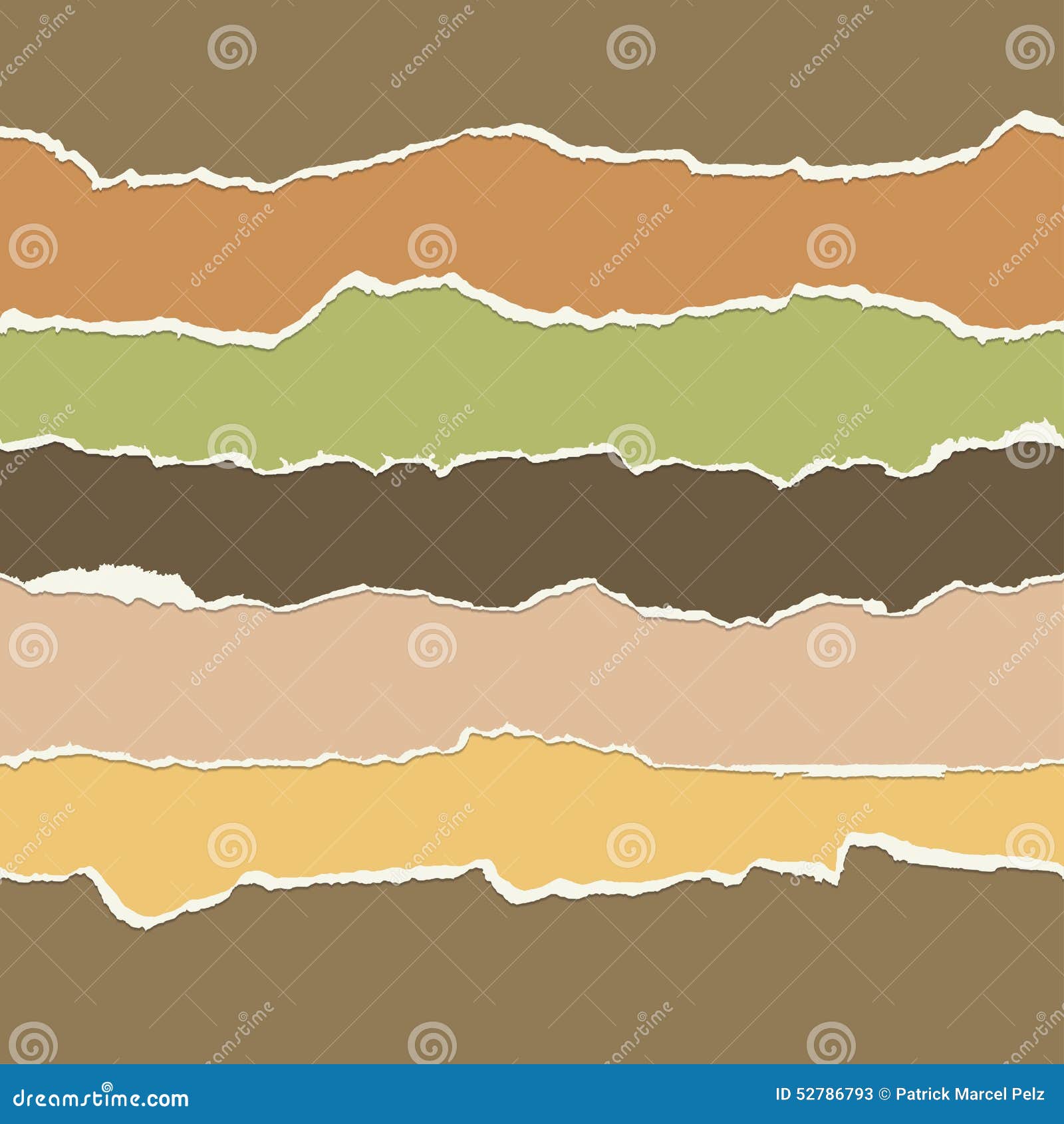 Seamless paper rips stock vector. Illustration of notice - 52786793