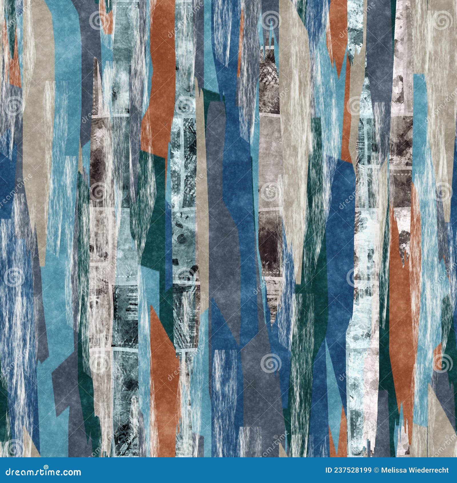 Seamless Paper Strip Collage Surface Pattern Design for Print Stock ...