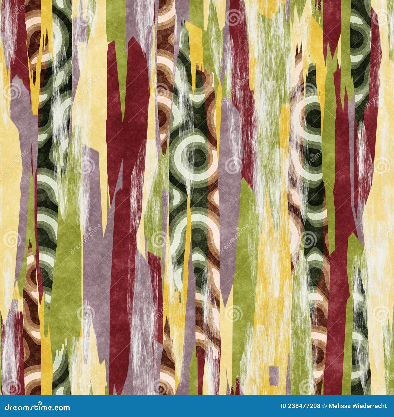 Seamless Paper Strip Collage Surface Pattern Design for Print Stock ...