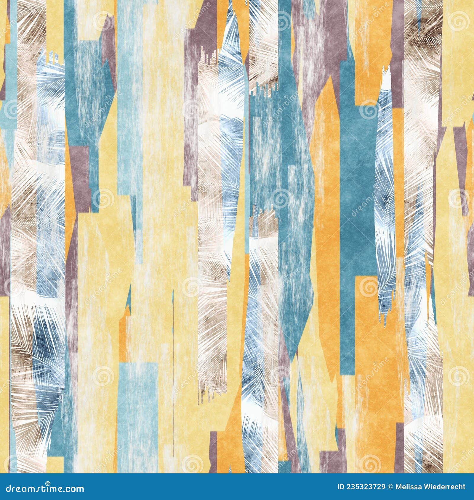 Seamless Paper Strip Collage Surface Pattern Design for Print Stock ...