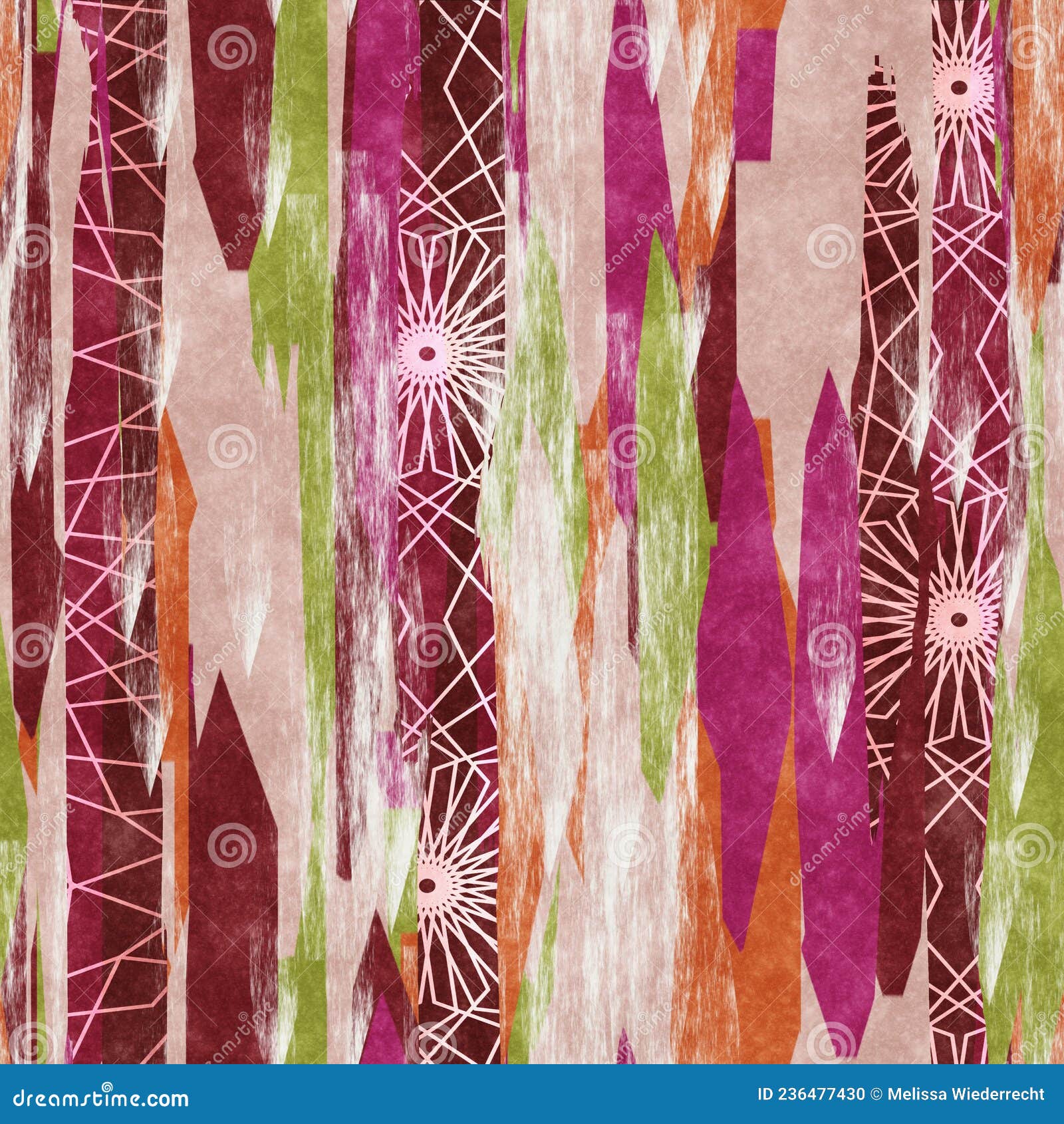 Seamless Paper Strip Collage Surface Pattern Design for Print Stock ...